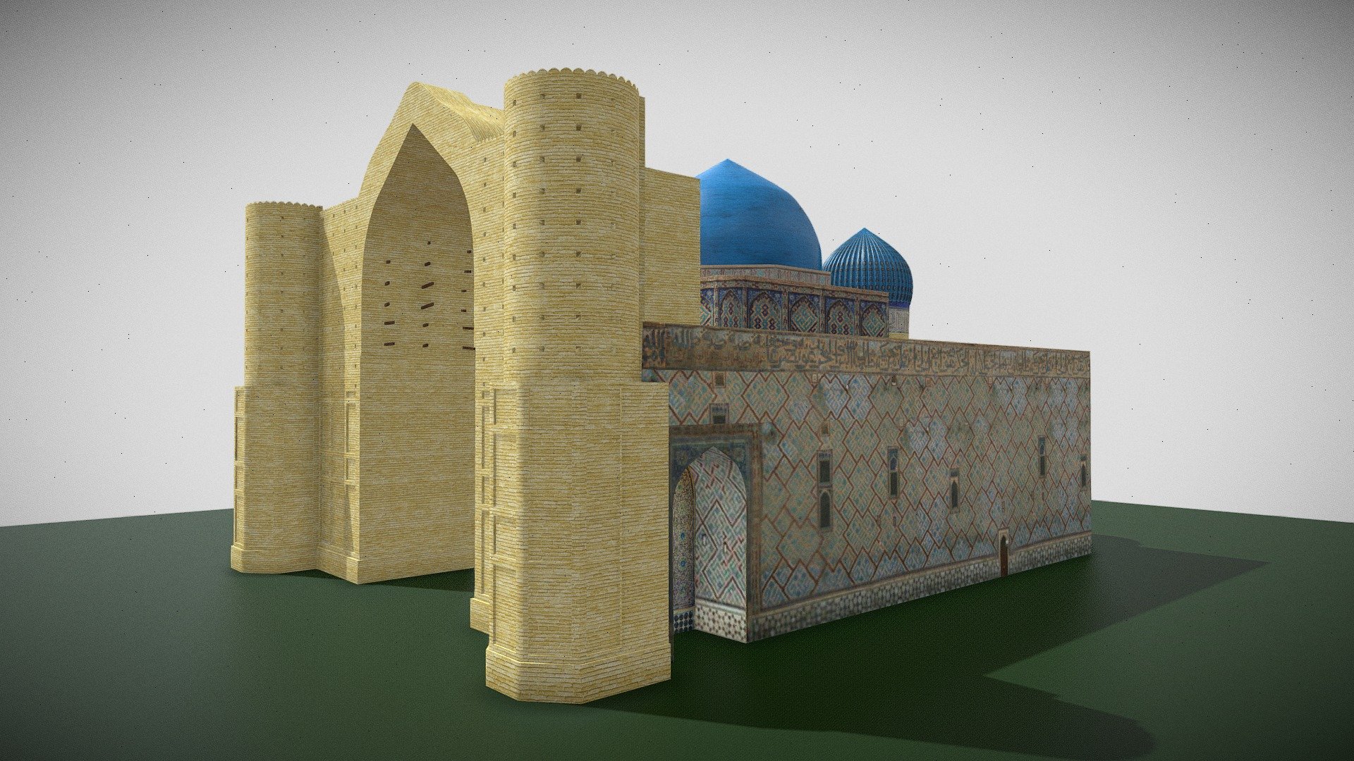 Mausoleum of Khoja Ahmed Yasawi - Buy Royalty Free 3D model by Adil77 ...
