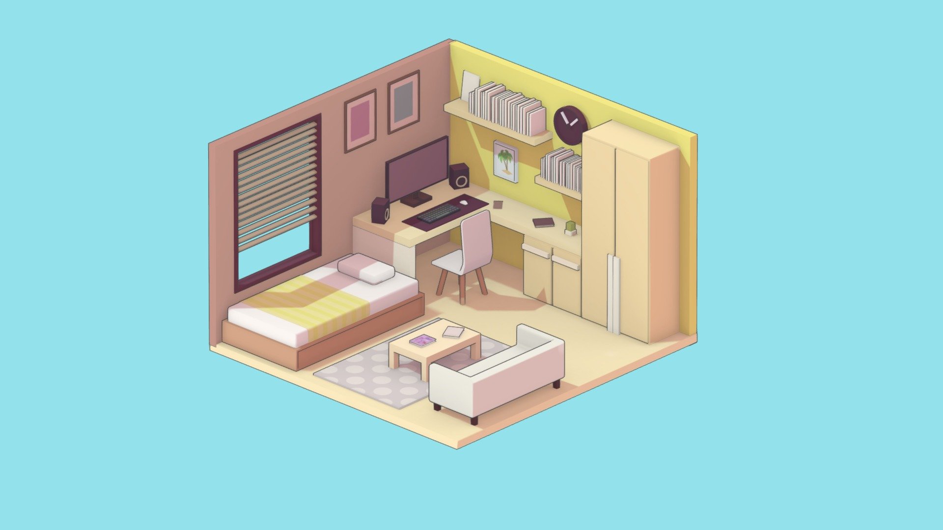 little room - Download Free 3D model by Mudrak-Roman [0c36cec] - Sketchfab