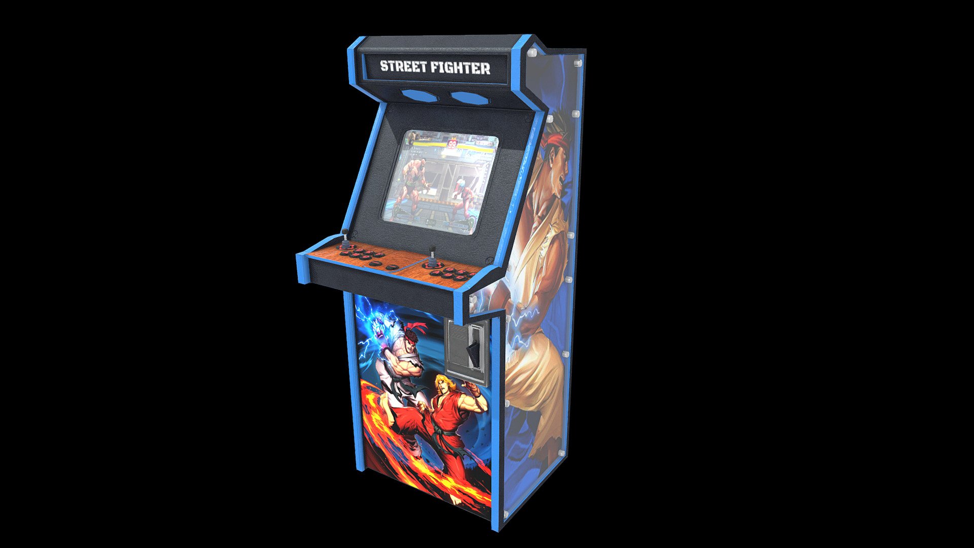 street fighter arcade cabinet - Download Free 3D model by leoxx300 ...