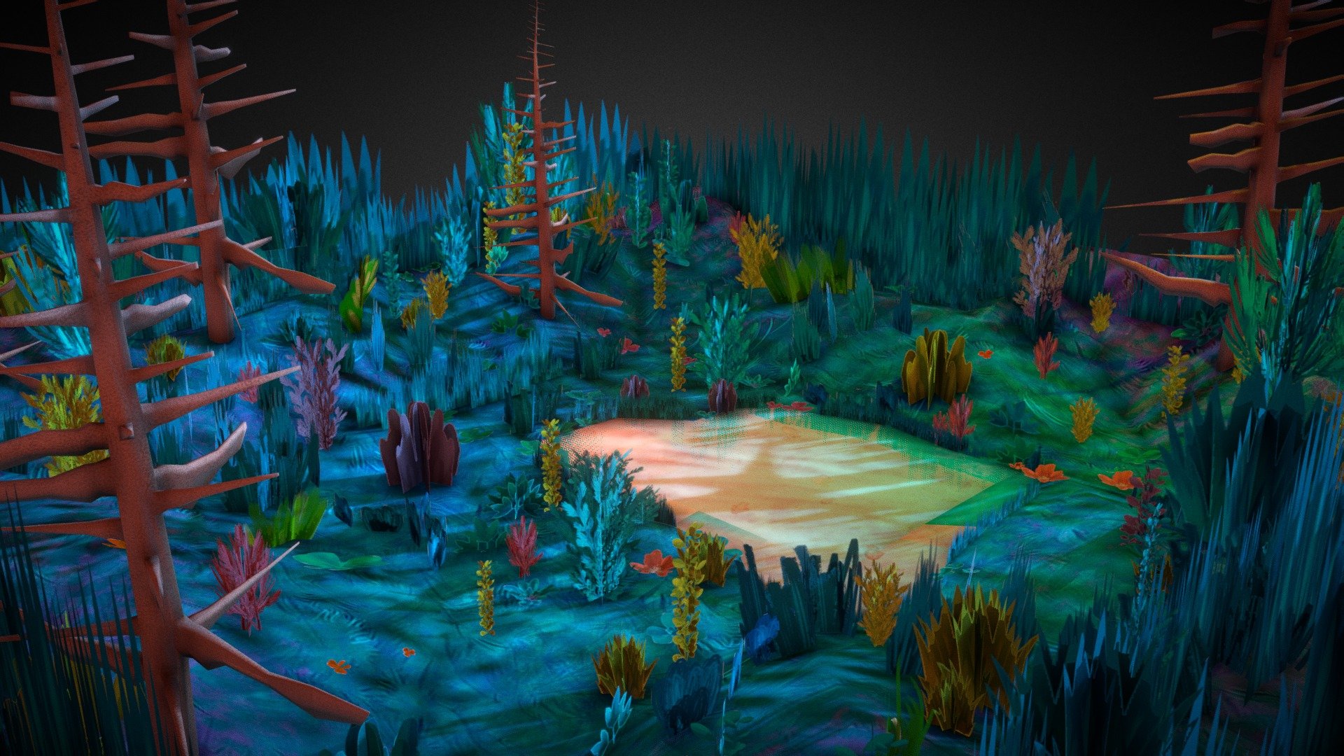 Forest clearing - 3D model by Viktoriya Pobiedash (@pobiedash) [0c38173 ...