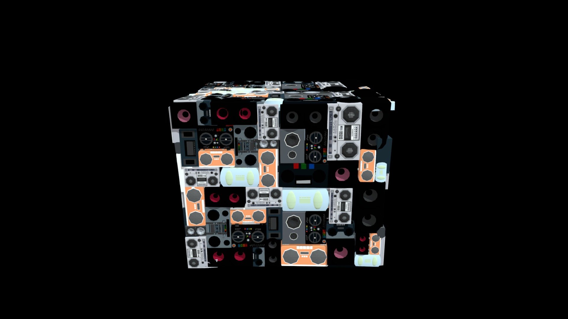 Celestes Boombox Cube - Download Free 3D model by Celeste Lear ...