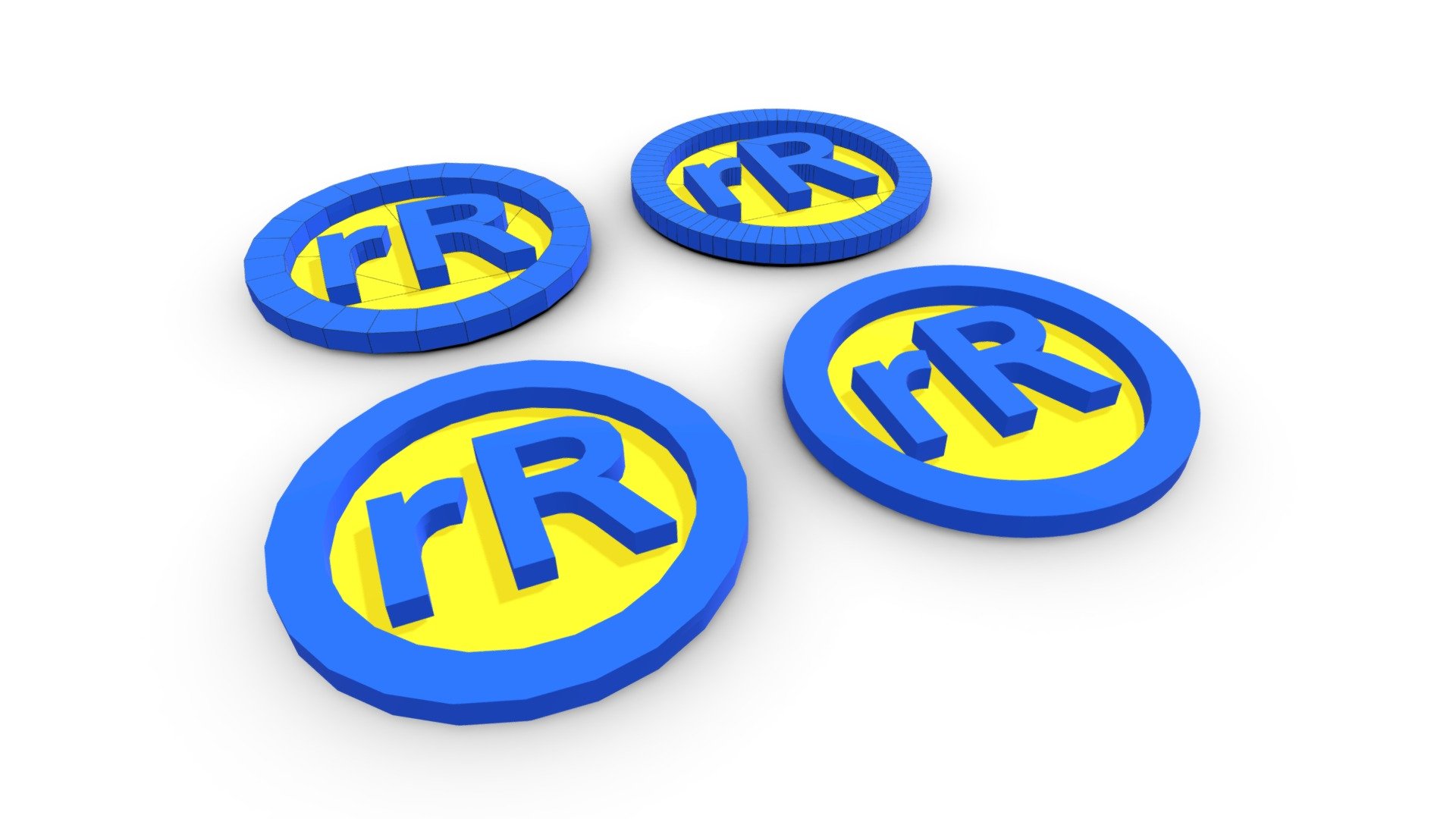 Symbol R - Download Free 3D model by PAPERstuff (@Vitaly..Voronov ...