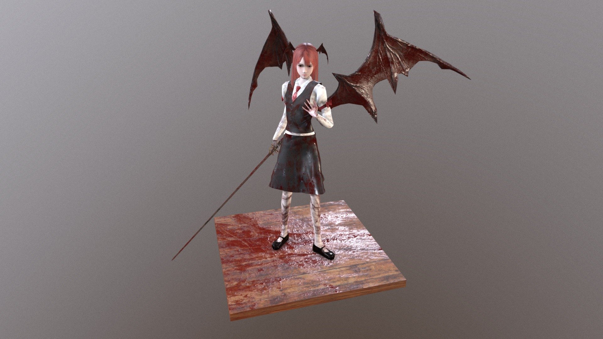 Koakuma ( Touhou x Bloodborne ) - 3D model by FKMK [0c39f7d] - Sketchfab