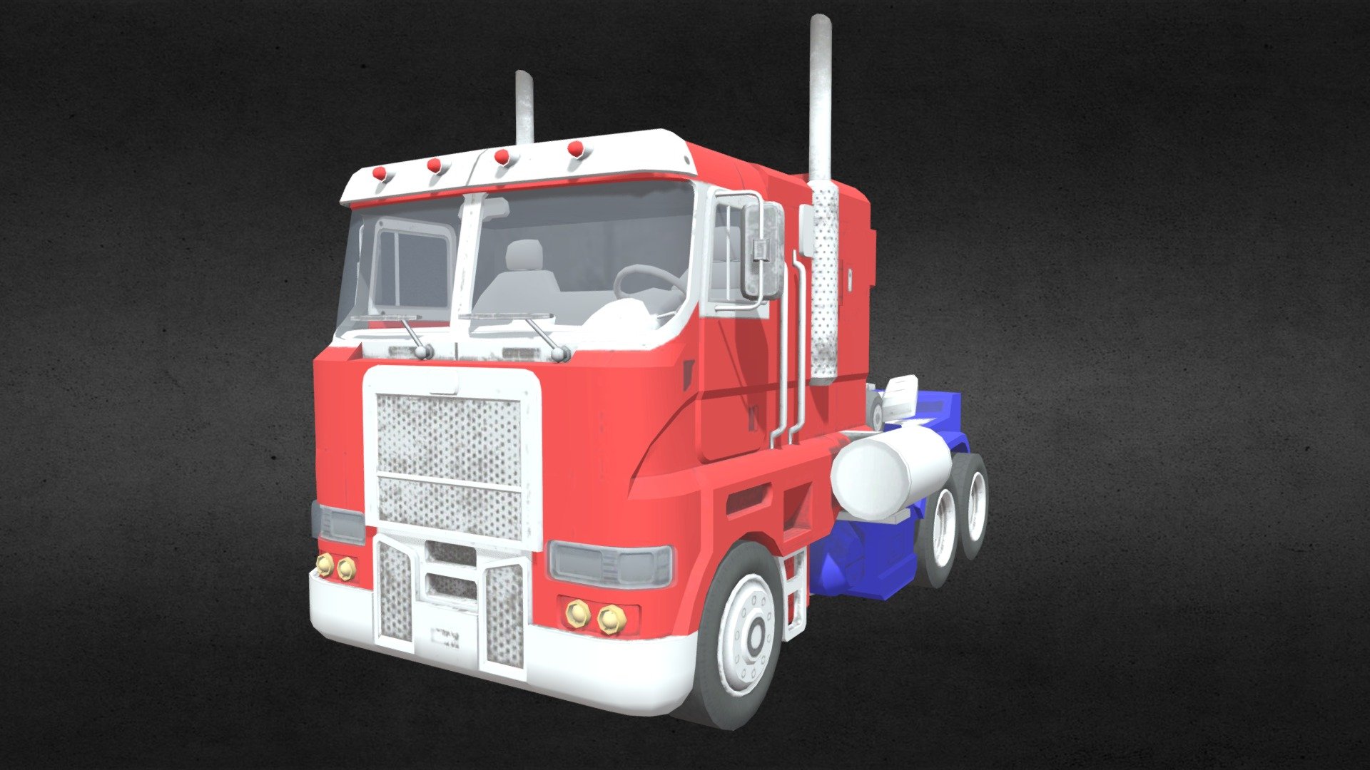 Optimus Prime Vehicle Mode - Download Free 3D model by Voon Hong Liang ...