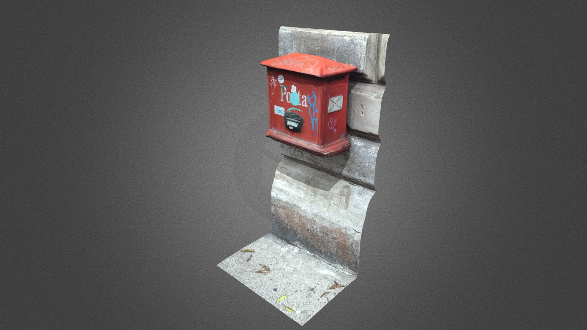 Street mailbox on the wall 8k texture scan - 3D model by Billylaviere ...