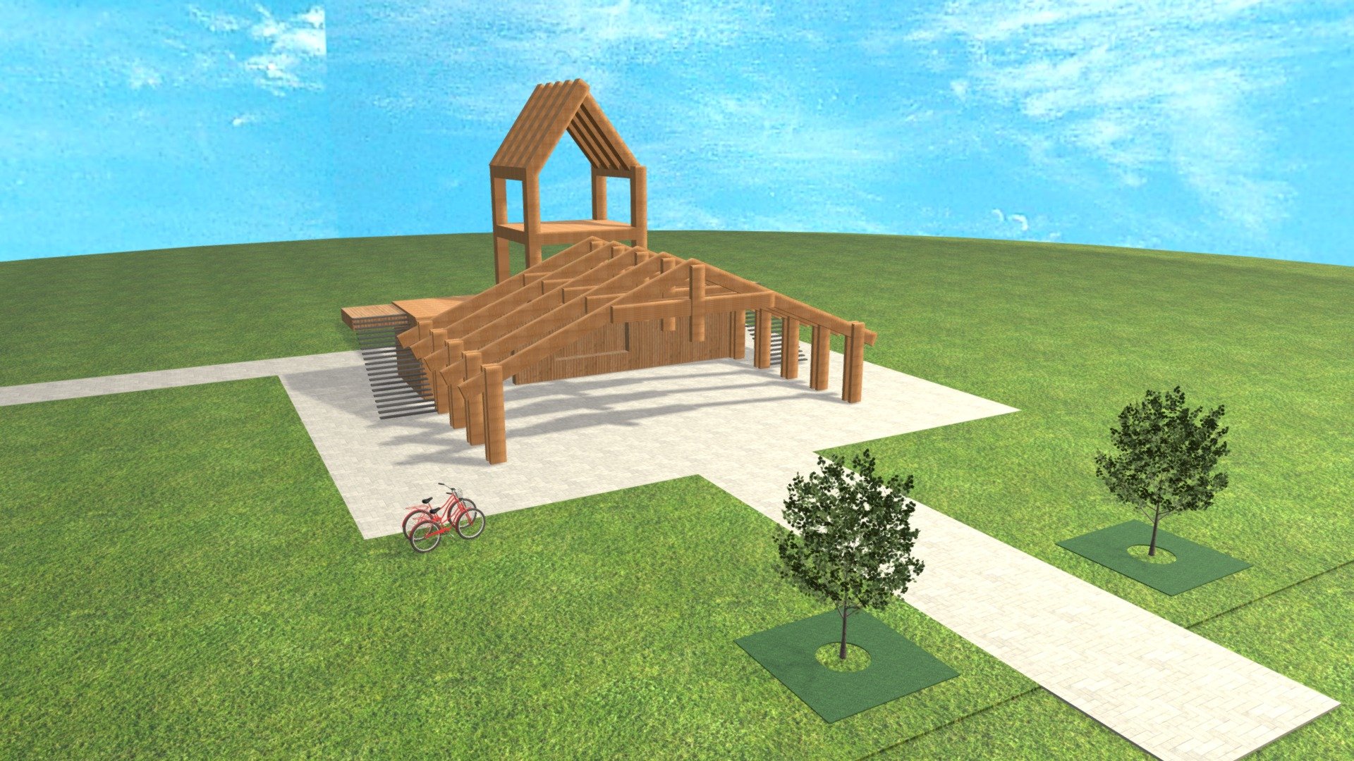 pavillion - Download Free 3D model by anastasia.komy [0c41a74] - Sketchfab