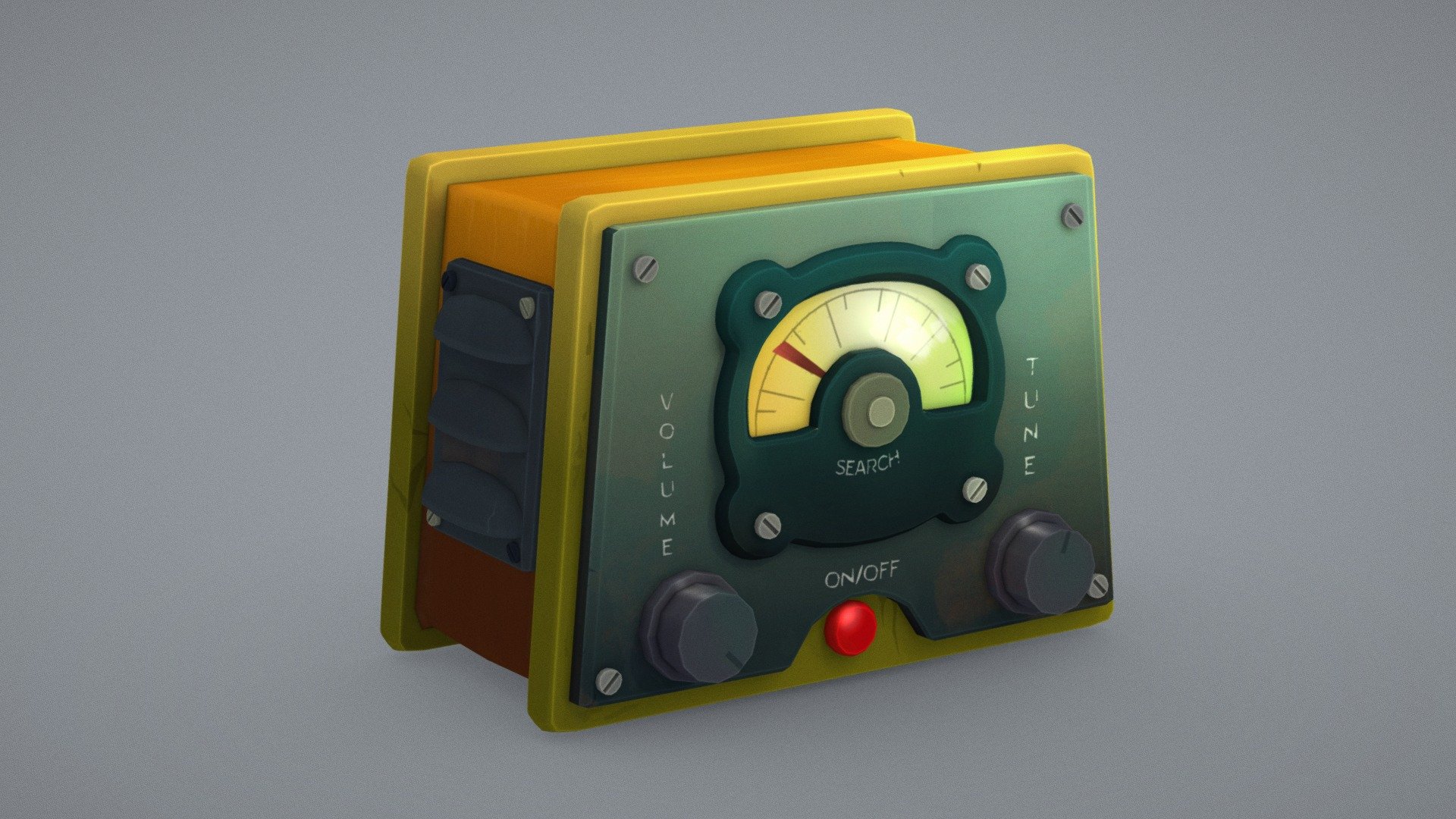 Radio Prop - 3D model by CyberAkxma [0c4297b] - Sketchfab