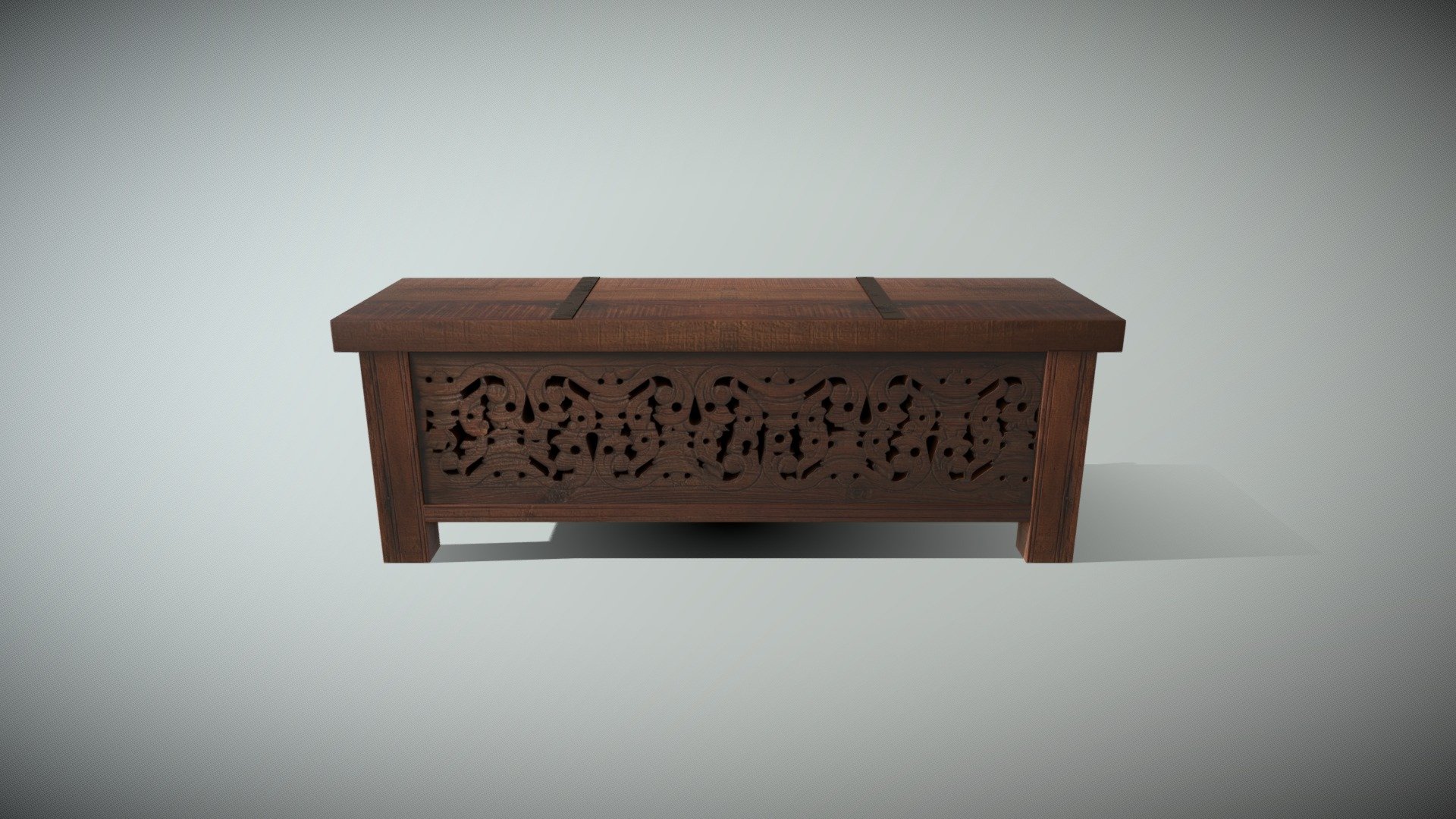 Wooden Chest Box - 3D model by Ramanth.Kumar [0c45118] - Sketchfab