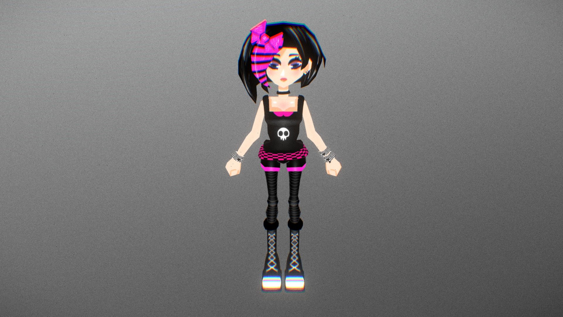 Emo girl - Download Free 3D model by Matias Rivera (@KaitoLoLv ...