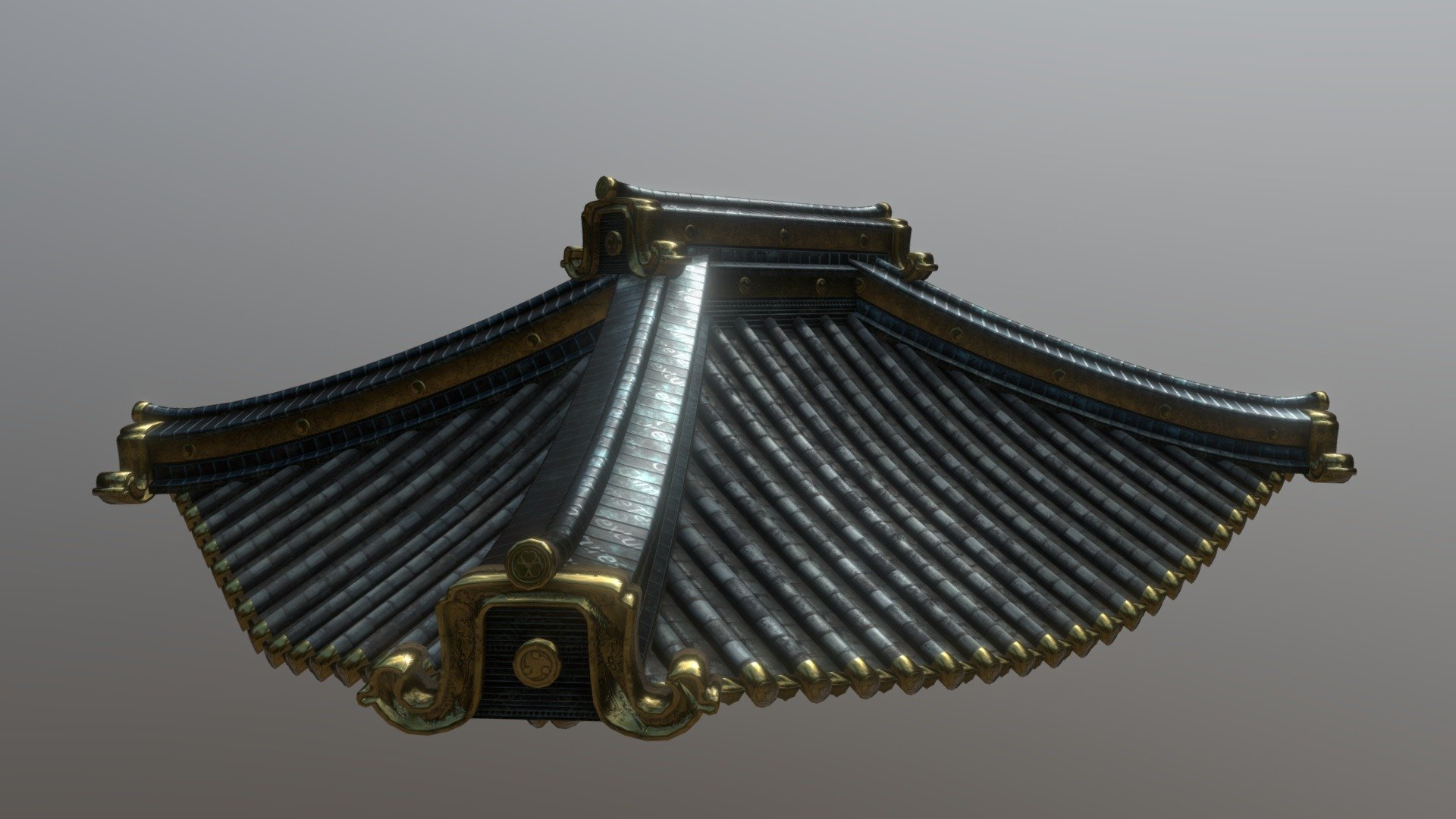 Jap Roof - 3D model by saroshchinoy [0c460b4] - Sketchfab