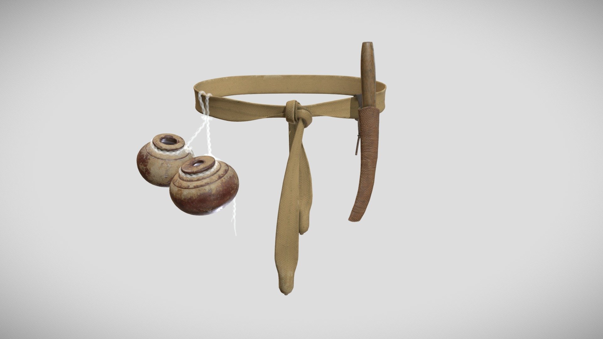 Salt man 4: belt and accessories - 3D model by Deutsches Bergbau-Museum ...