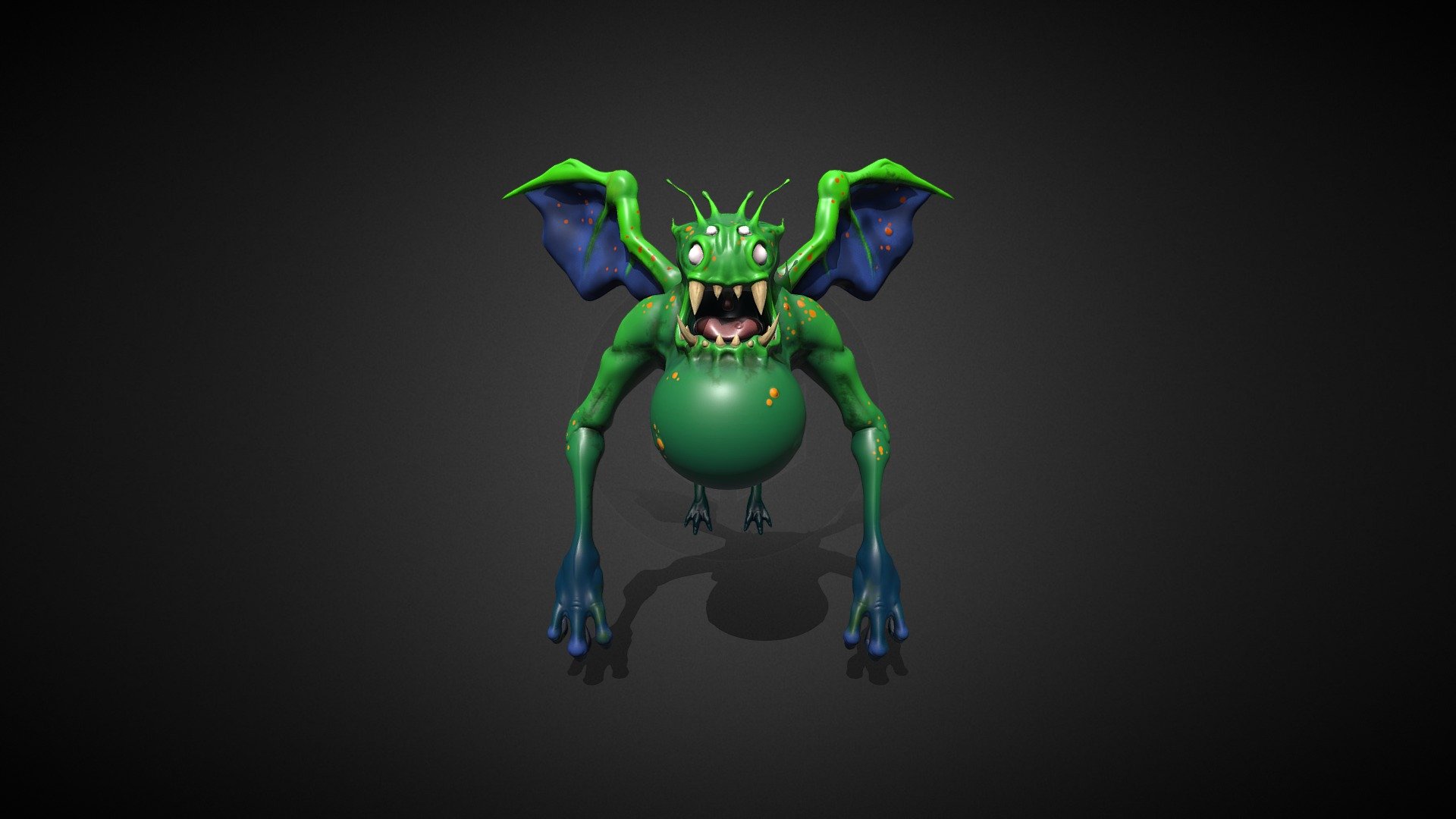 Demon Frog - 3D model by maddayum22 [0c47d55] - Sketchfab