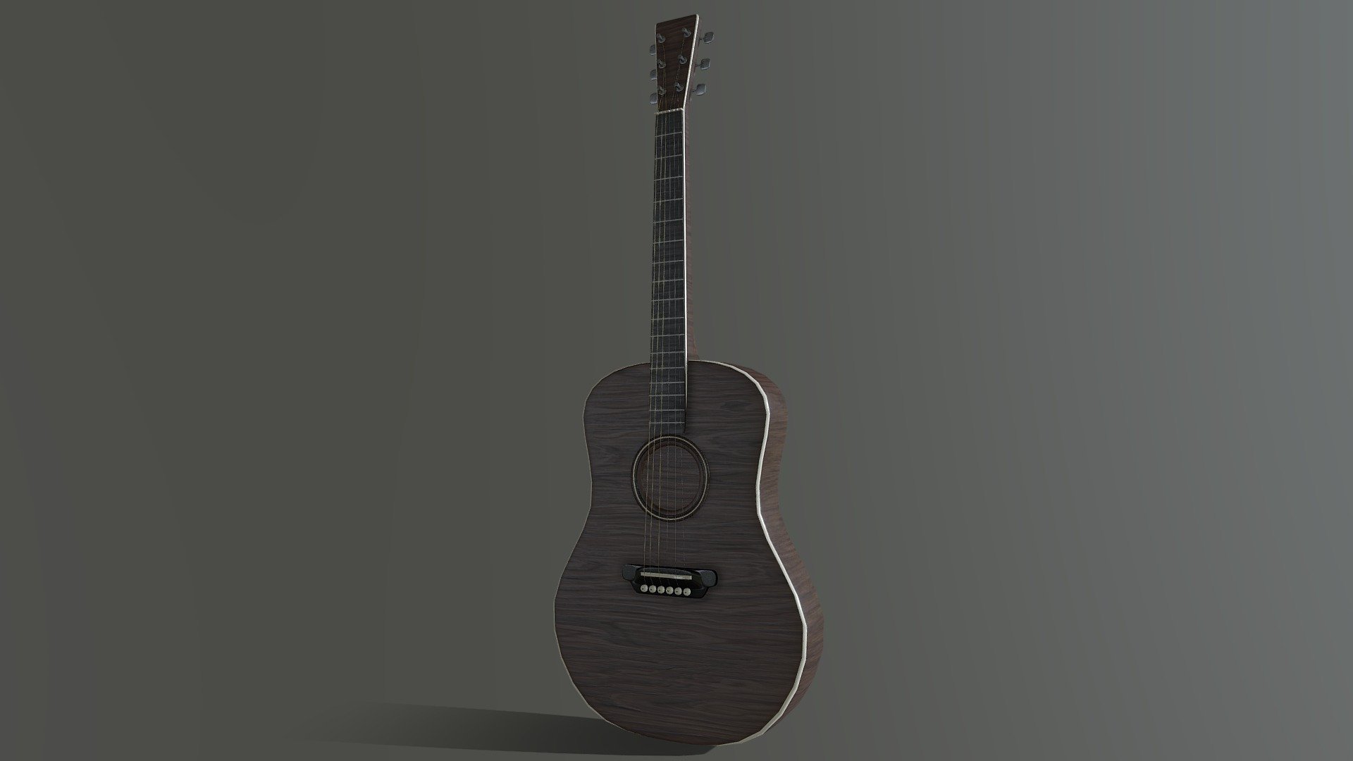 Acoustic Guitar - Download Free 3D model by Leiona Chung (@LeionaChung ...