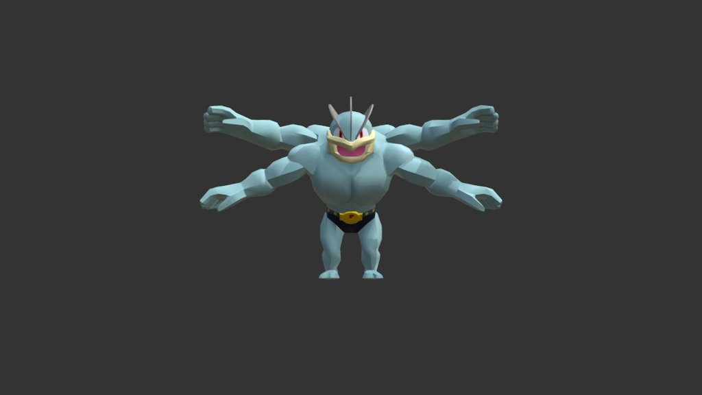 BR Machamp - 3D model by tuyen36ptit13 [0c4a42c] - Sketchfab