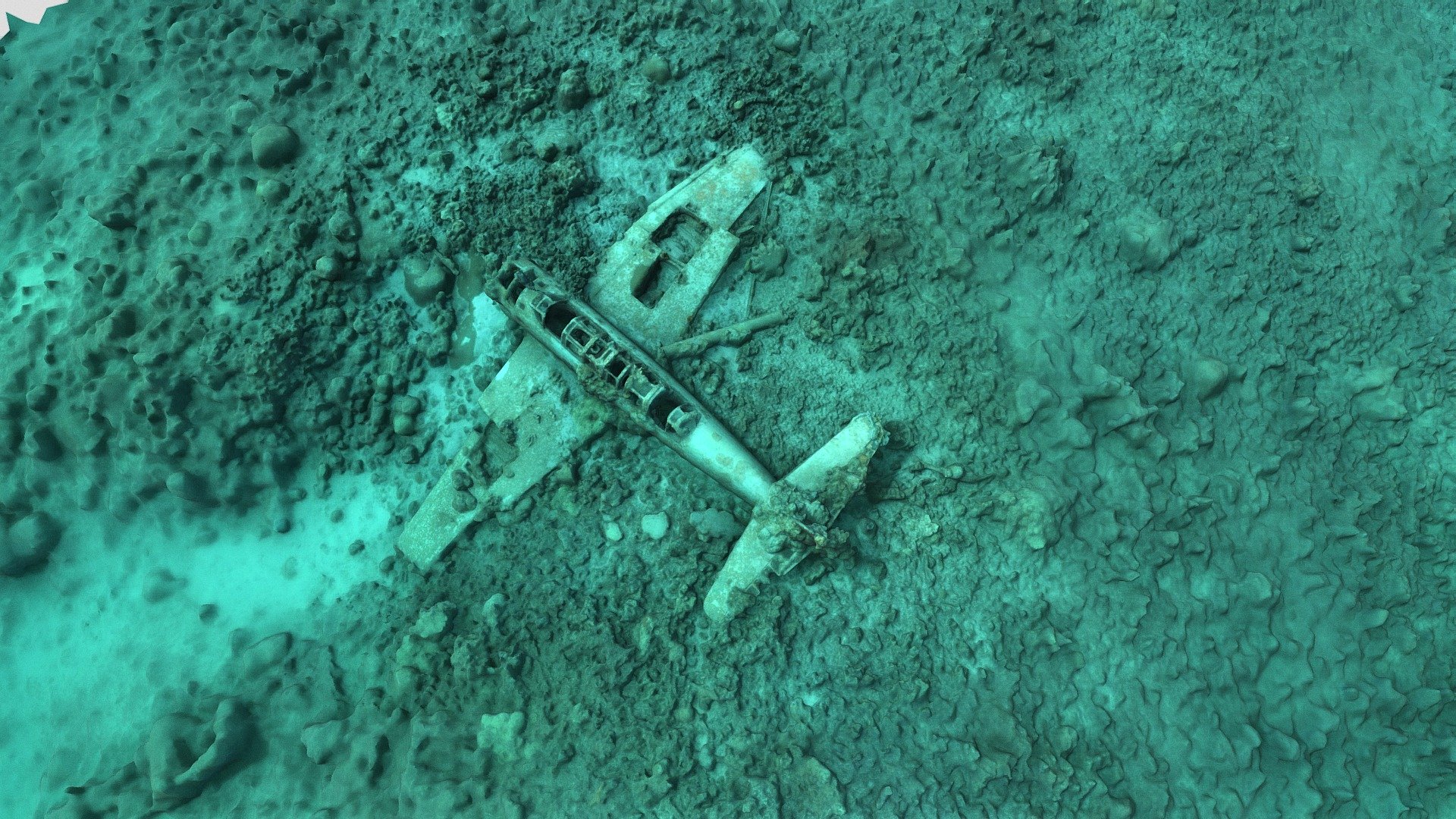Airplanes Myrt and Judy at Truk Lagoon (Chuuk) - 3D model by holger ...