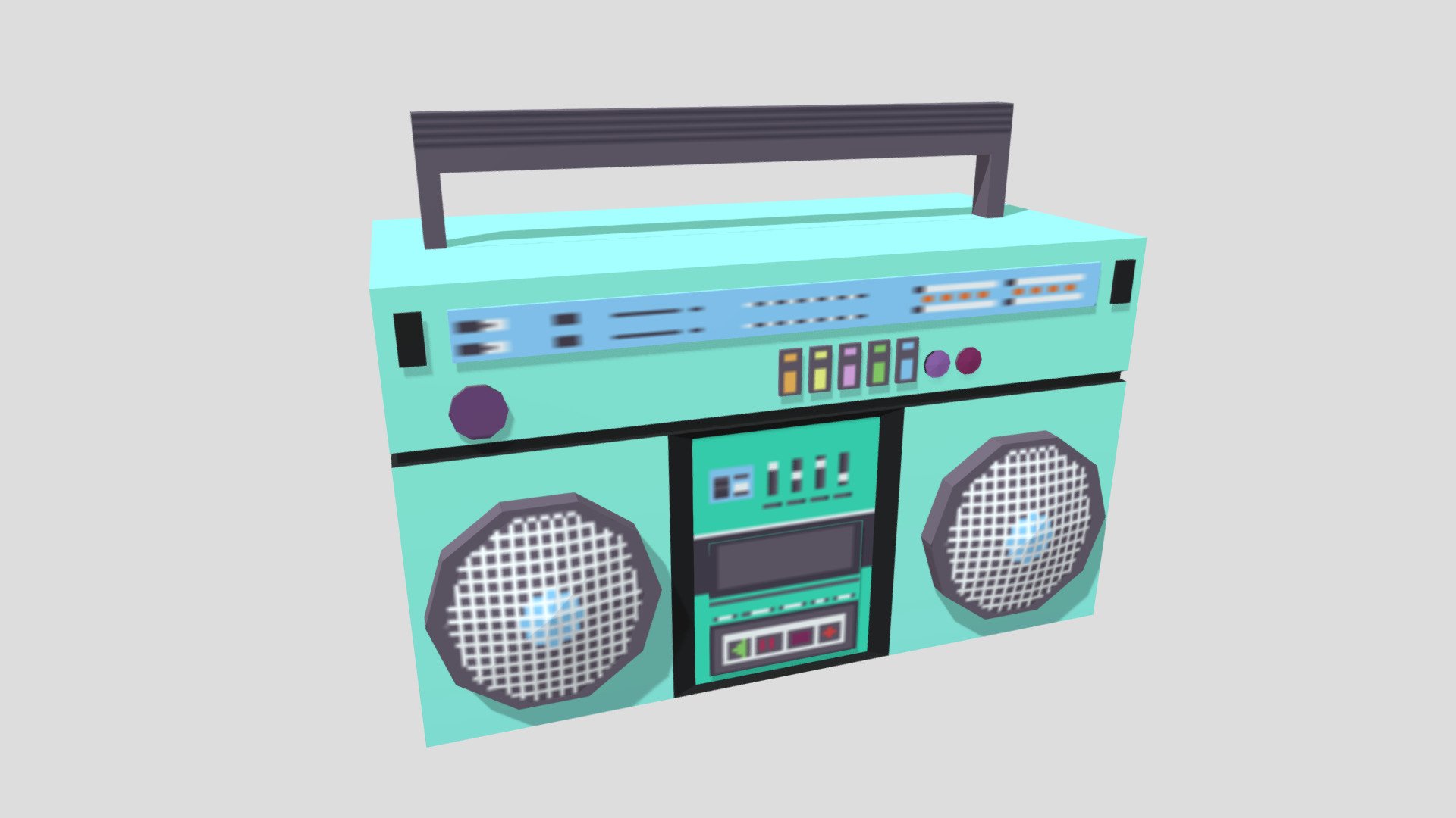 Boom Box - 3D model by Bathinjan [0c4b00a] - Sketchfab