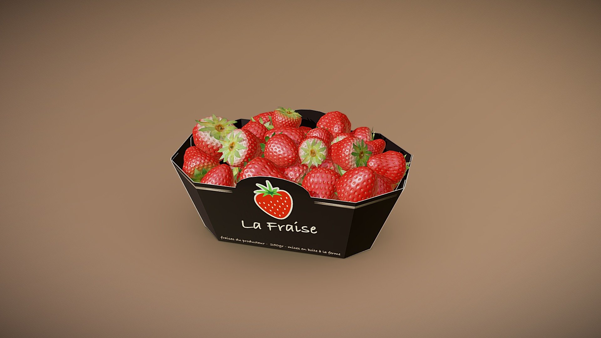 Punnet of Strawberries - Buy Royalty Free 3D model by boriscargo ...