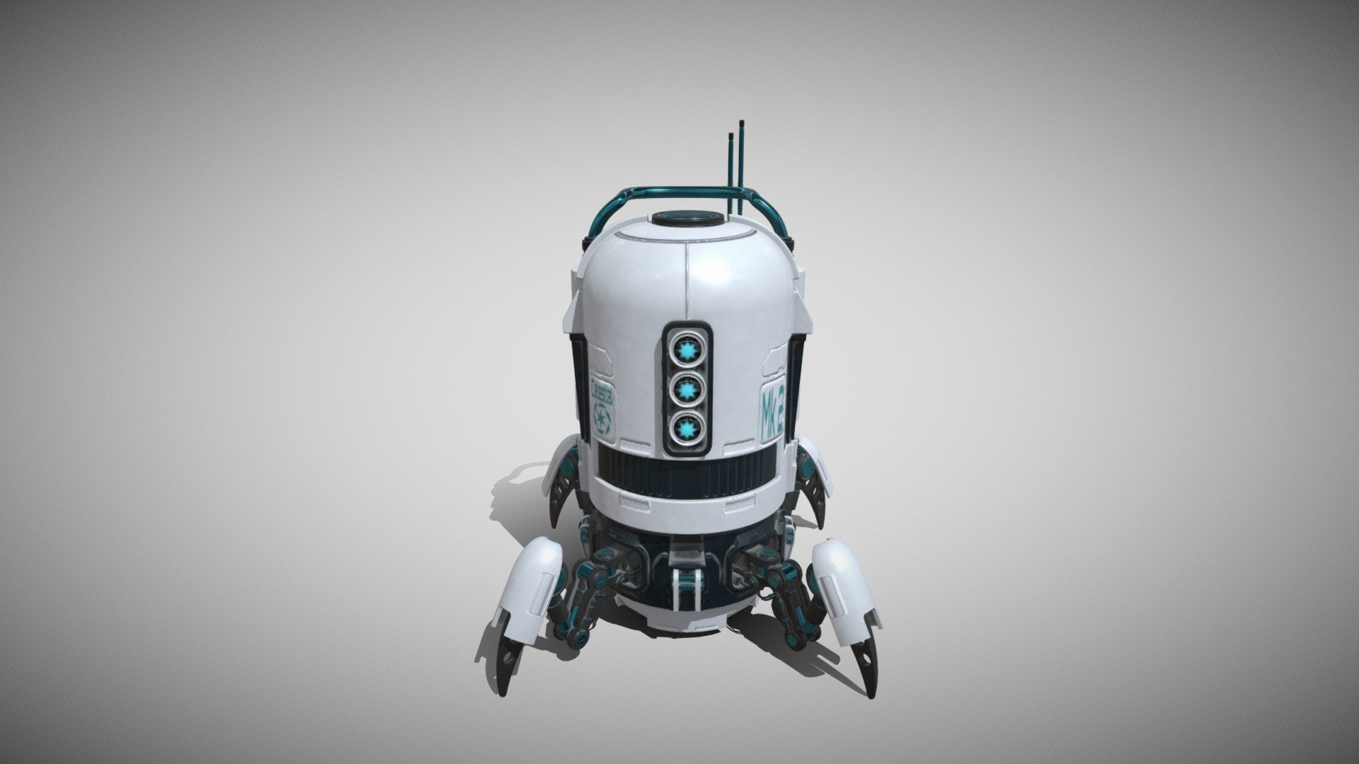 Scientific Space Exploration Spiderbot - 3D model by Happypotato02 ...