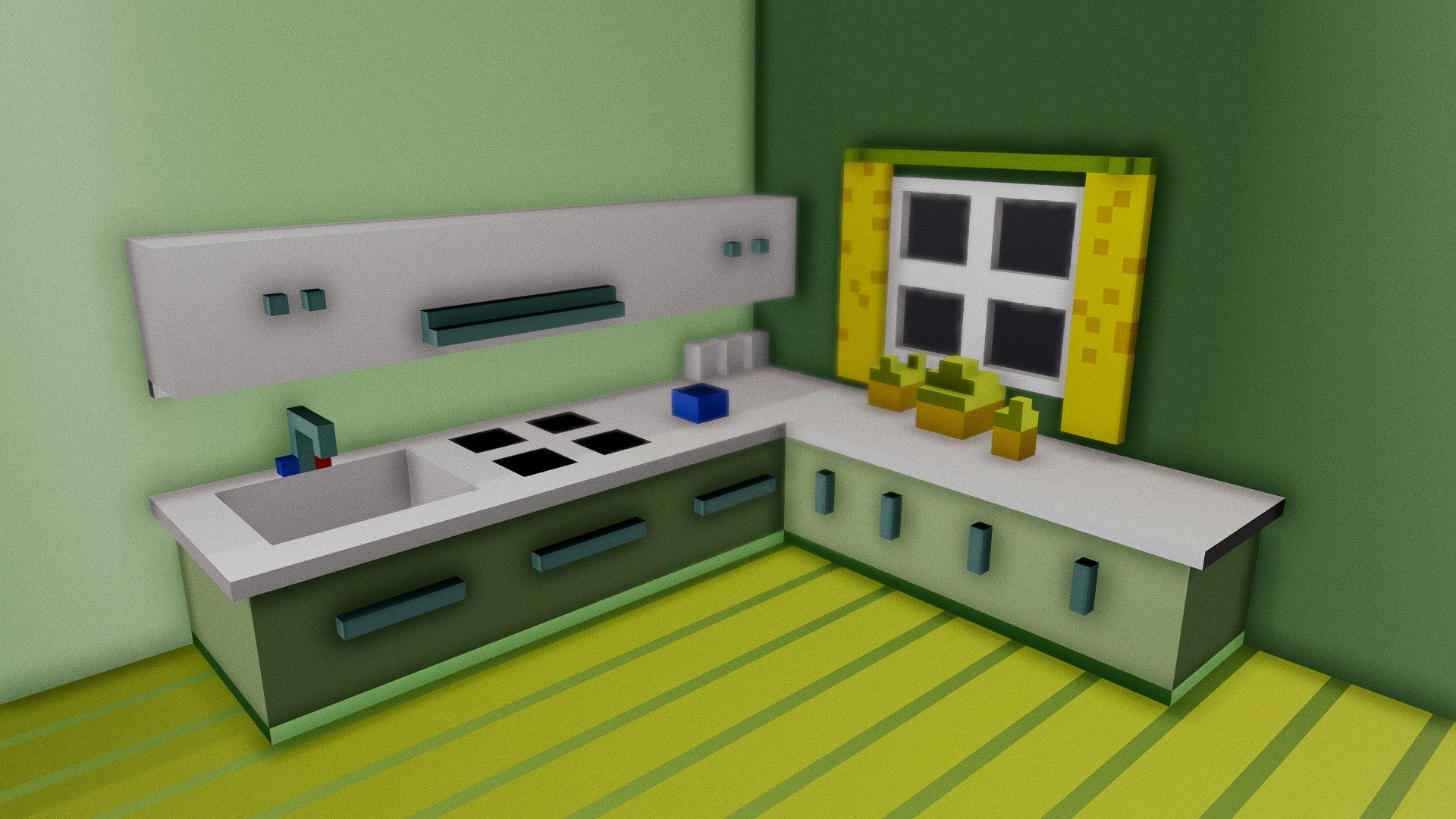 Kitchen V1 - 3D model by marcinwichrowski [0c4f022] - Sketchfab