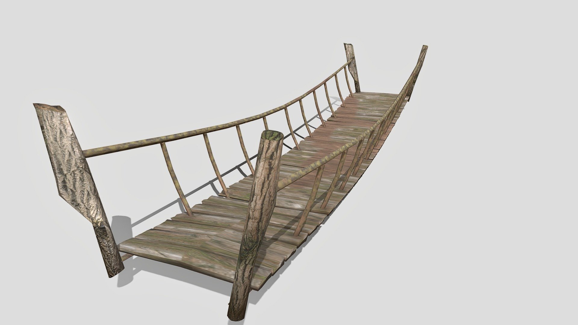 Wooden Bridge - Buy Royalty Free 3D model by Gunnar Correa ...