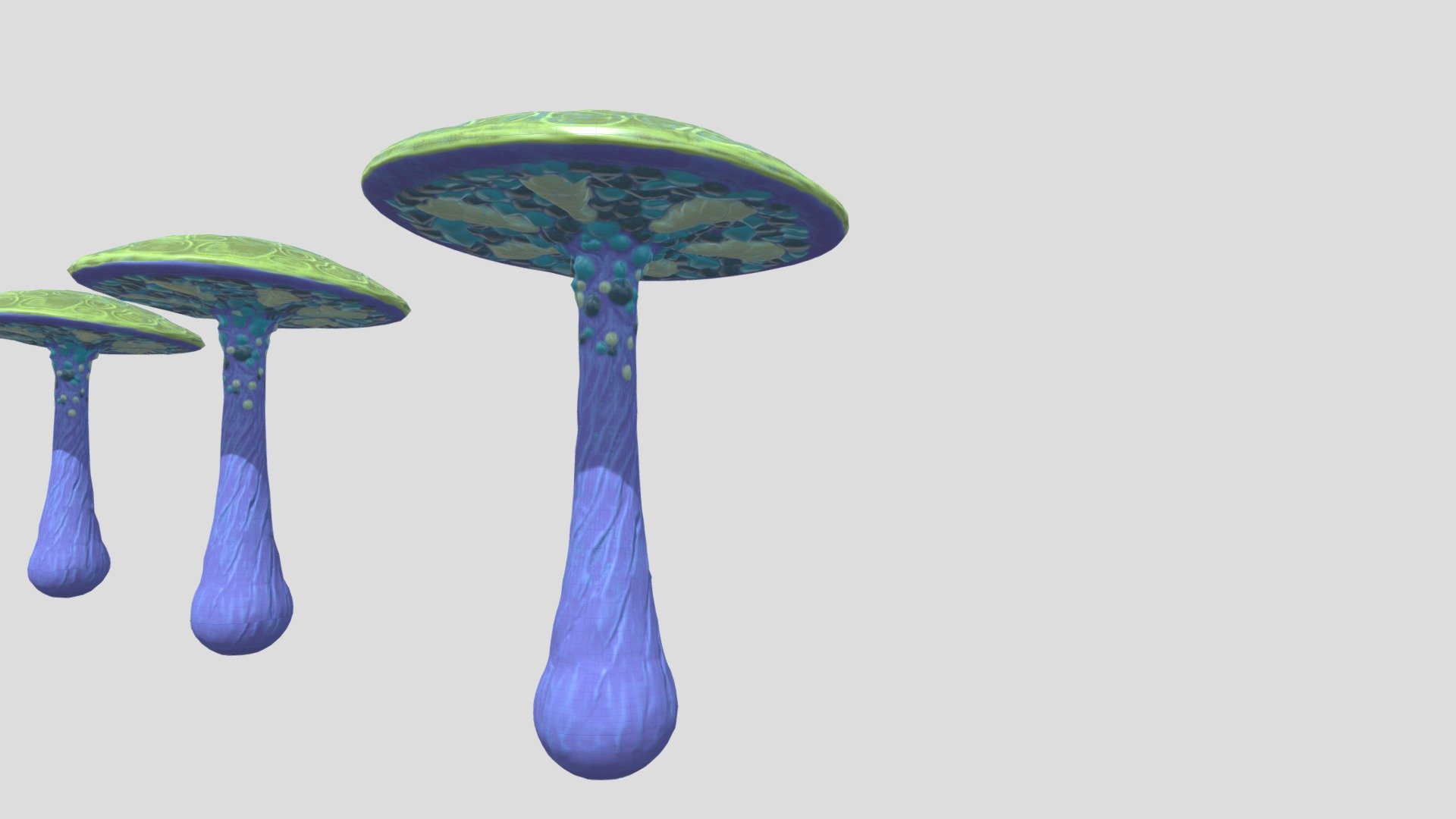 Mushroom Low Poly - 3D model by MitroModels [0c54d26] - Sketchfab