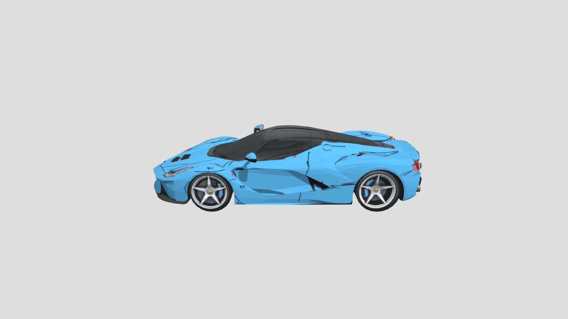 ferrari_laferrari blue - Download Free 3D model by 9810264190 [0c55f1e ...