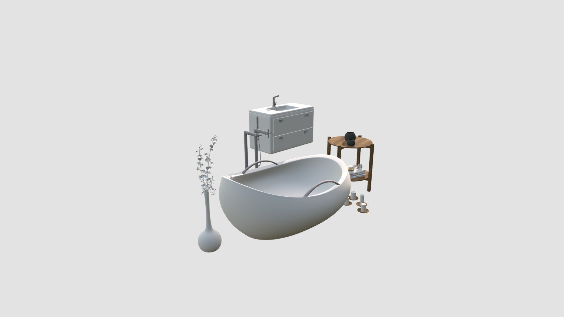 Bathroom furniture - Buy Royalty Free 3D model by Evermotion [0c56bb7 ...