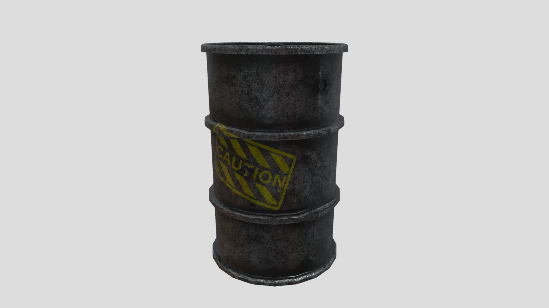 Warning Metal Barrel - Download Free 3D model by matthewnixon [0c59b65 ...
