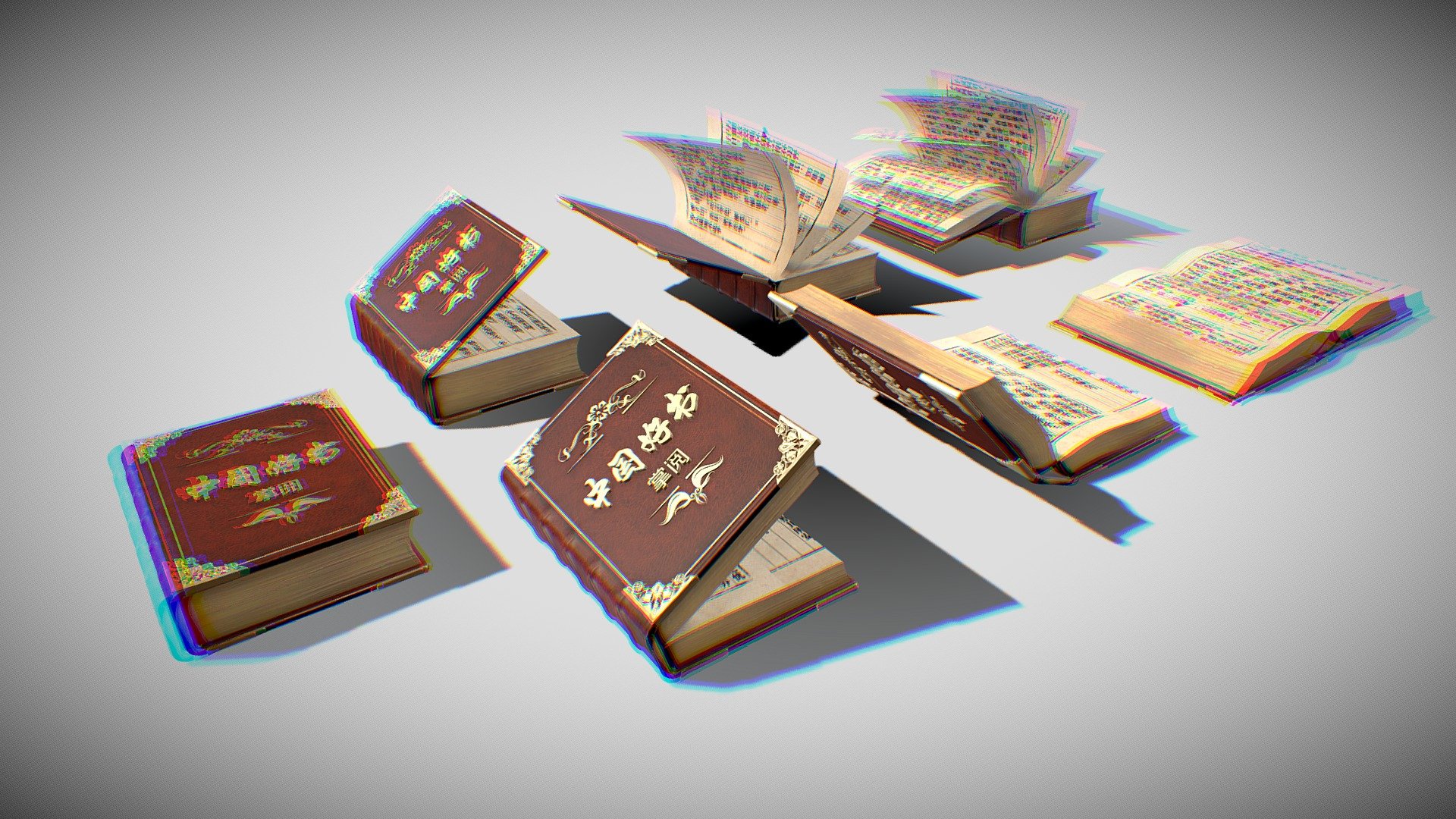 Hardcover dictionary dictionary books books - Buy Royalty Free 3D model ...