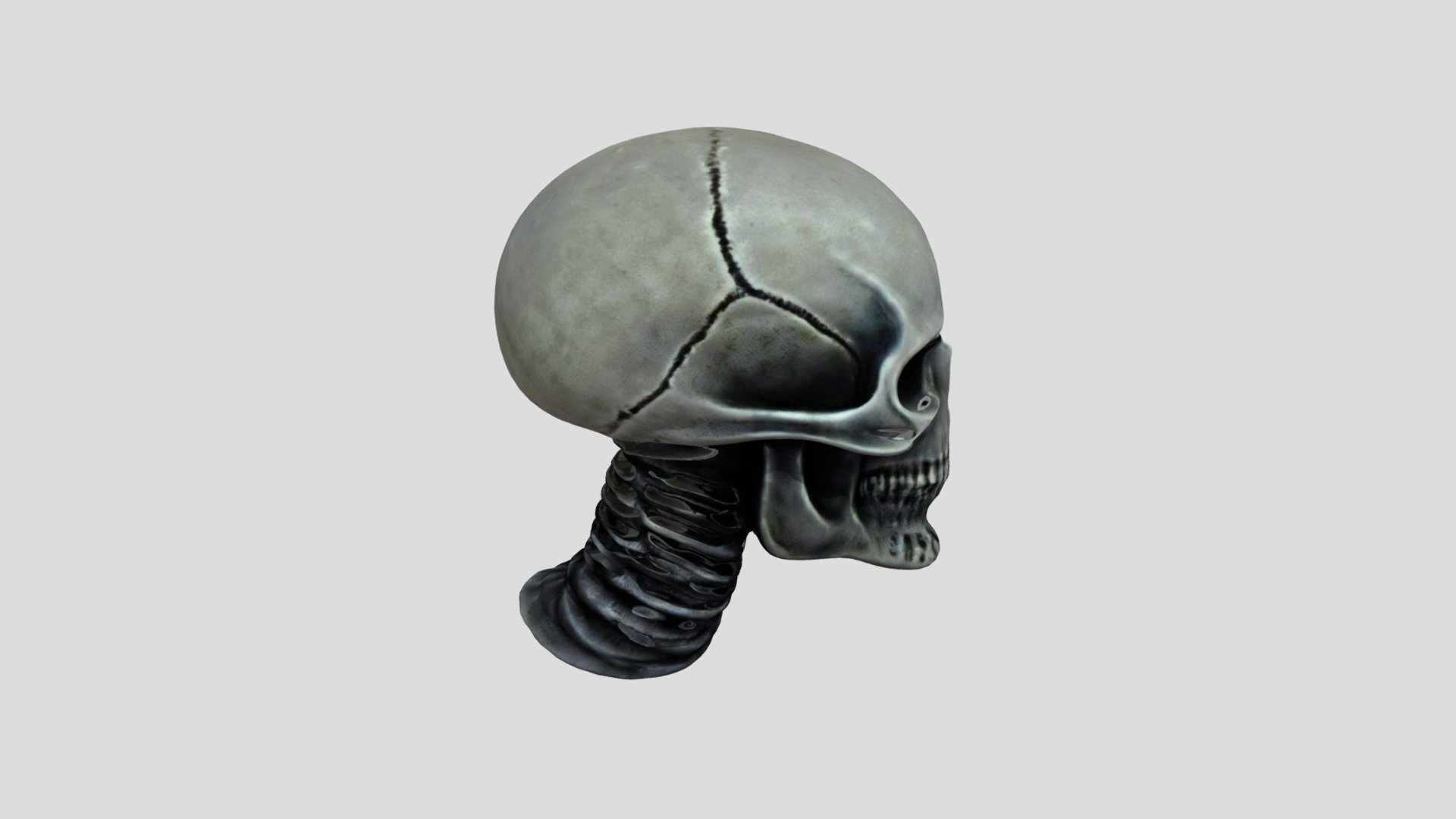 Creepy Skull - 3D model by Idiocracy [0c5abe3] - Sketchfab