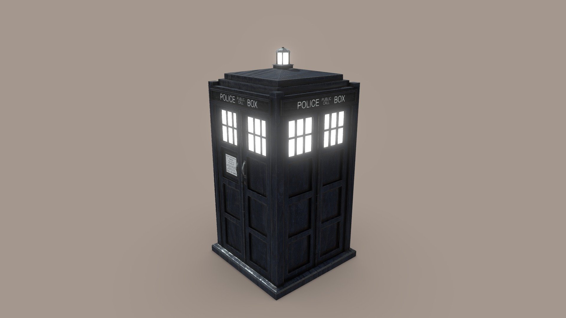 Tardis - Game asset - 3D model by Murillo Othavio (@MurilloOthavio ...