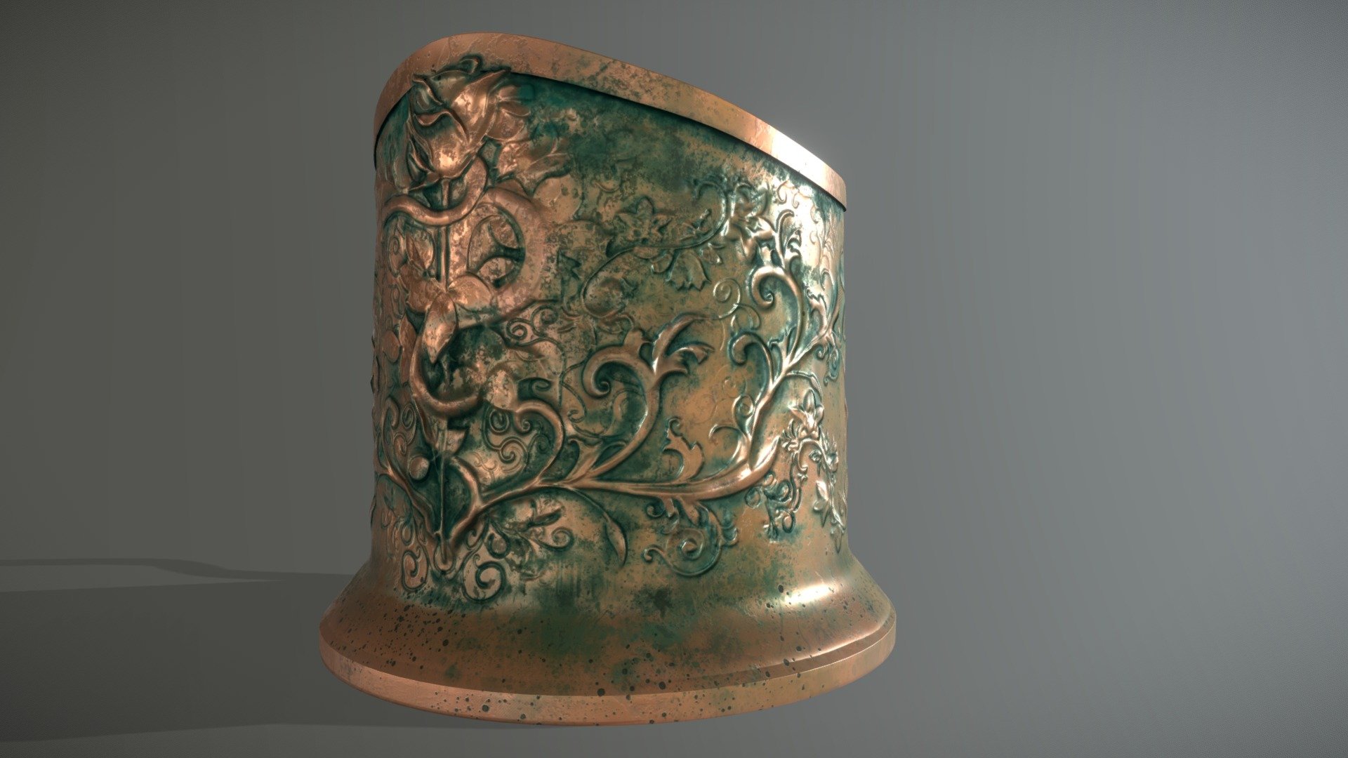 rusted cup holder - Download Free 3D model by geb7 [0c5e990] - Sketchfab