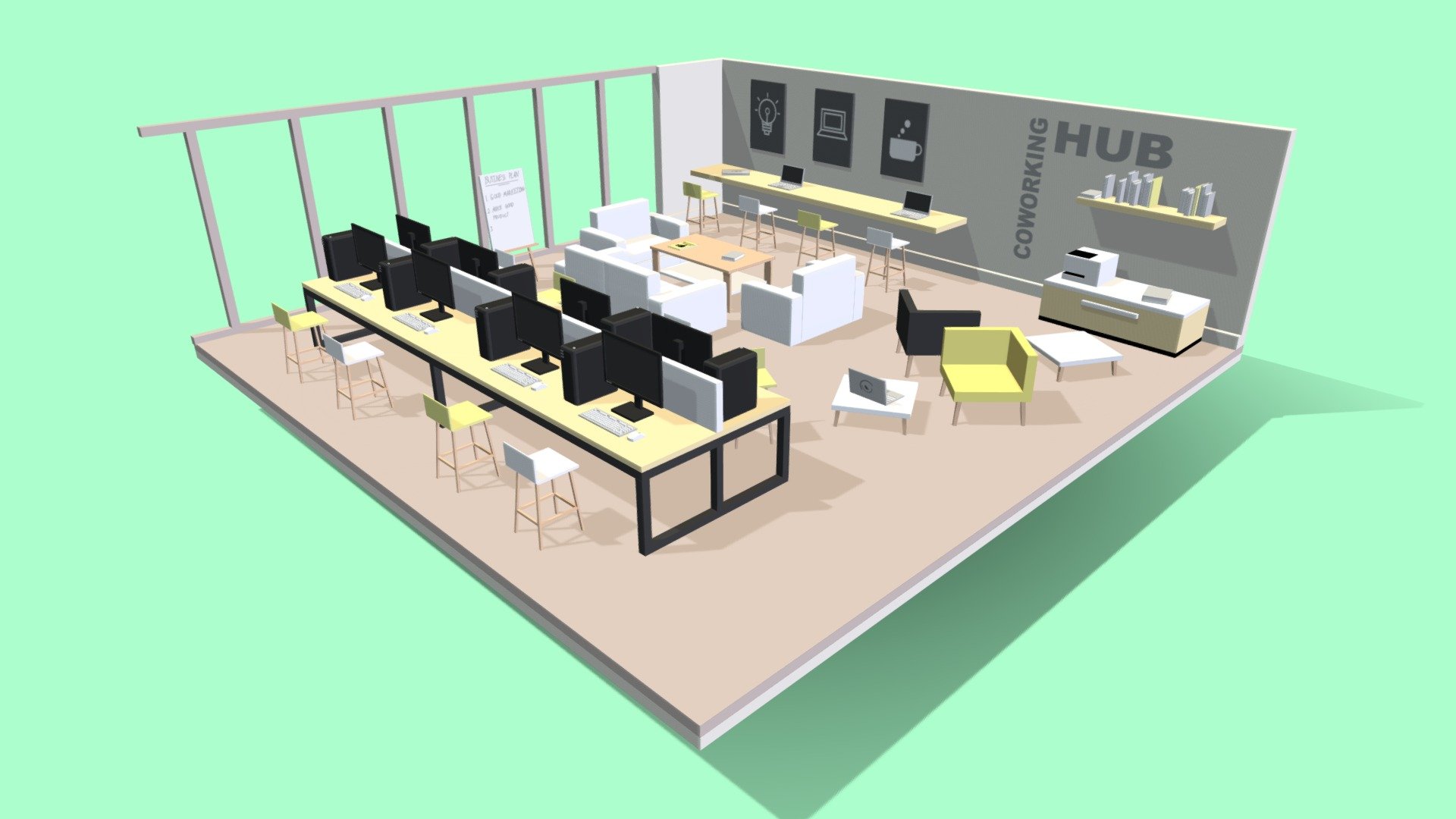 3D Model Room - 3D model by MiguelFua [0c5f3e2] - Sketchfab