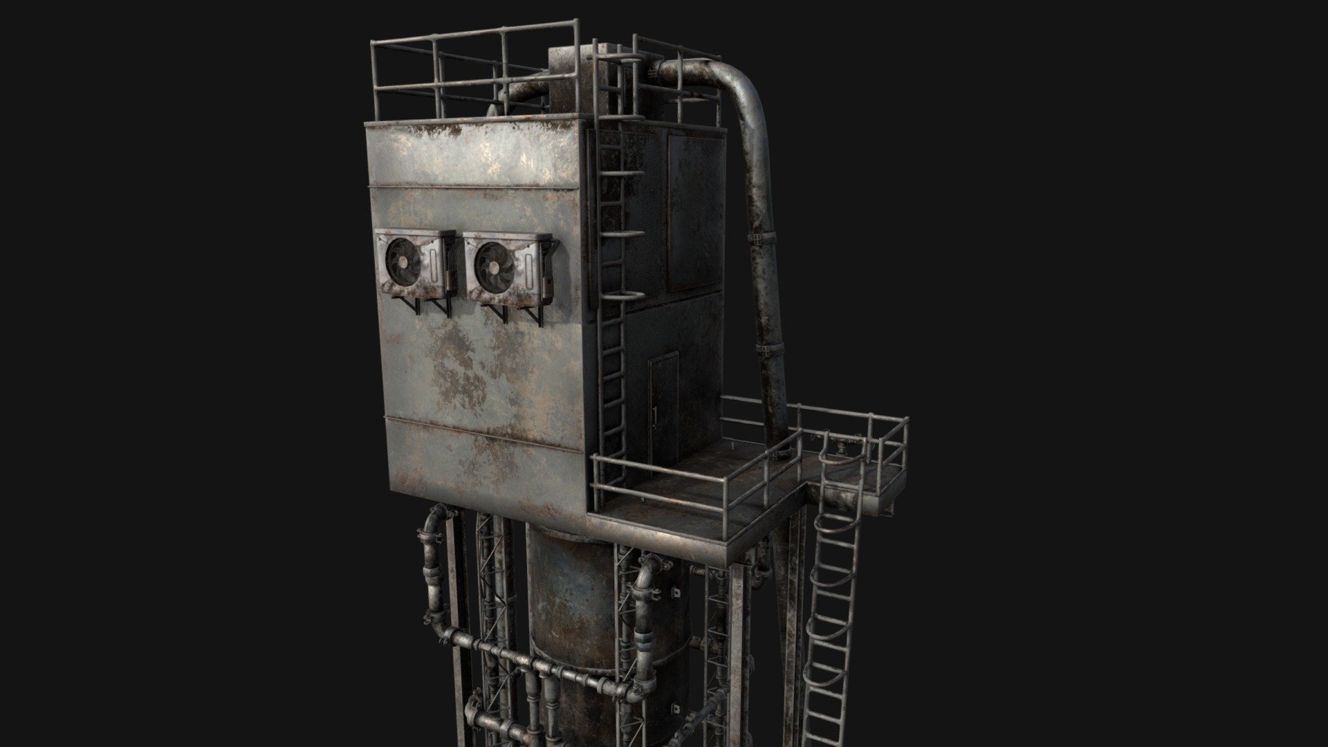 PBR Silo Tower - Buy Royalty Free 3D model by northlogic ...