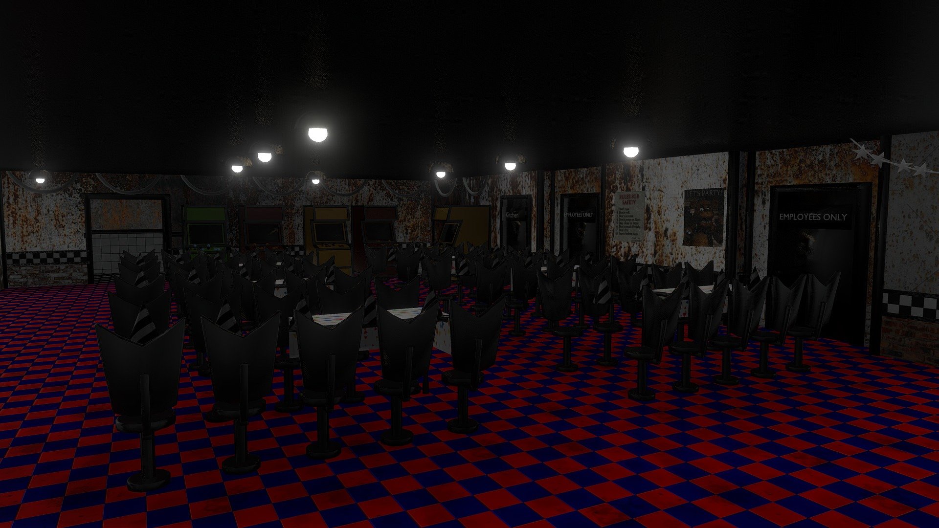 Fnaf 1 Map Download Free 3d Model By Mamont Nikita Mamontnikita62