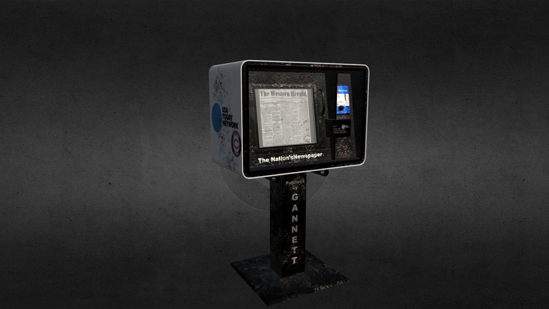USA Today Newspaper Box - 3D model by Zachary Montez (@ZacharyMontez ...