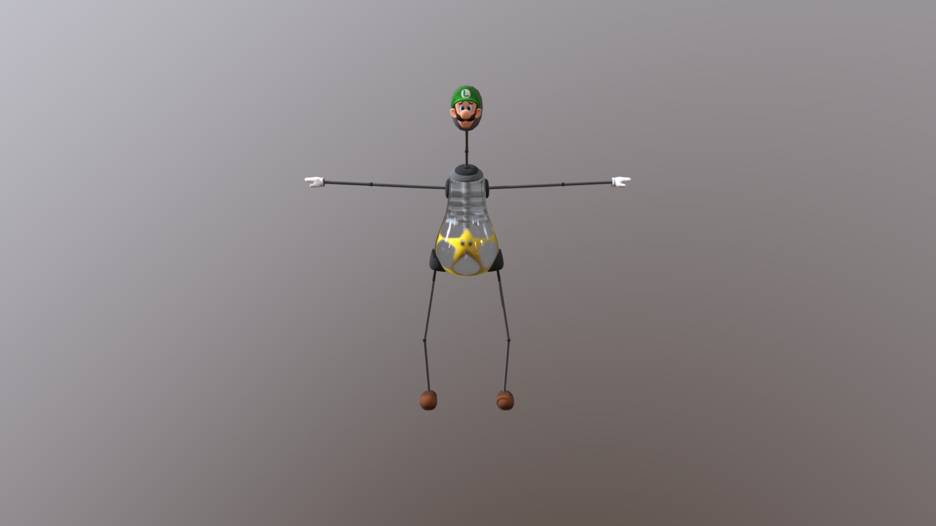 Robot Luigi - 3D model by Famicomlink (@Famifawx) [0c66895] - Sketchfab