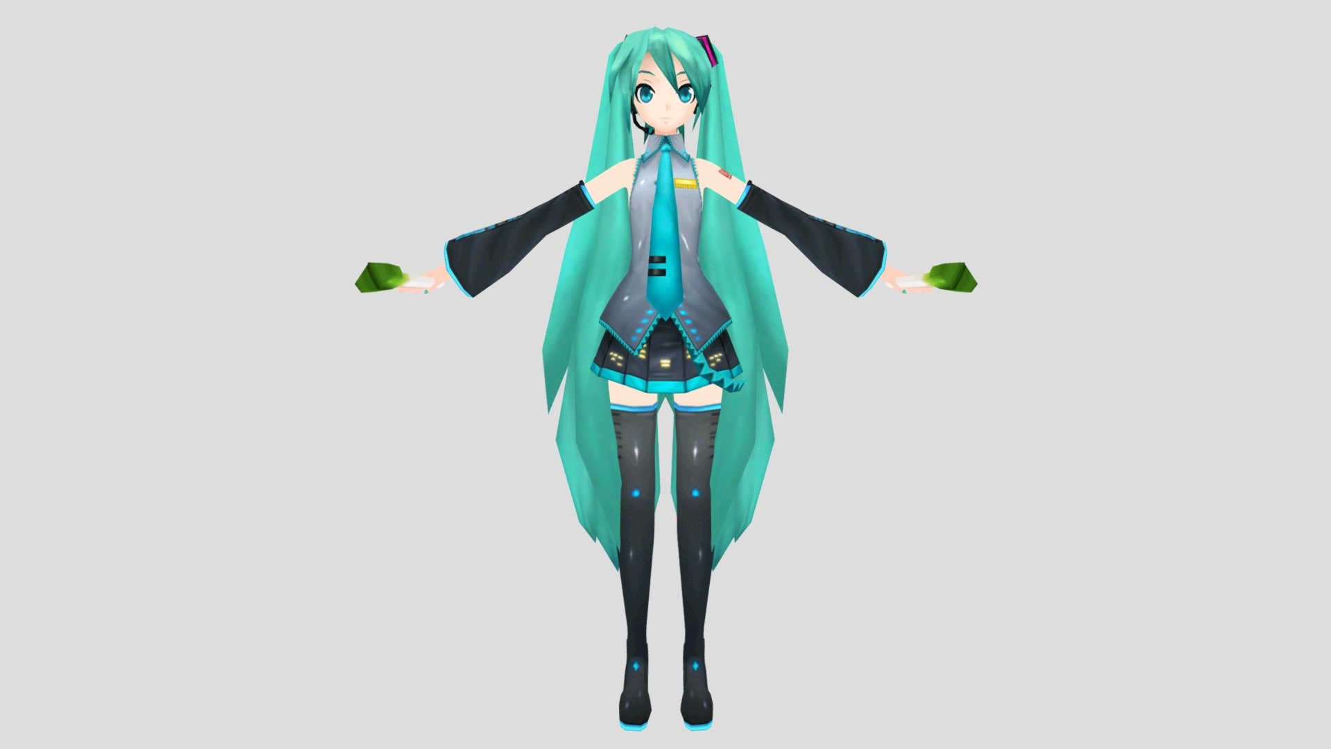 Hatsune Miku V2 PSP (With Bones) - 3D model by zHairezt [0c69668] - Sketchfab