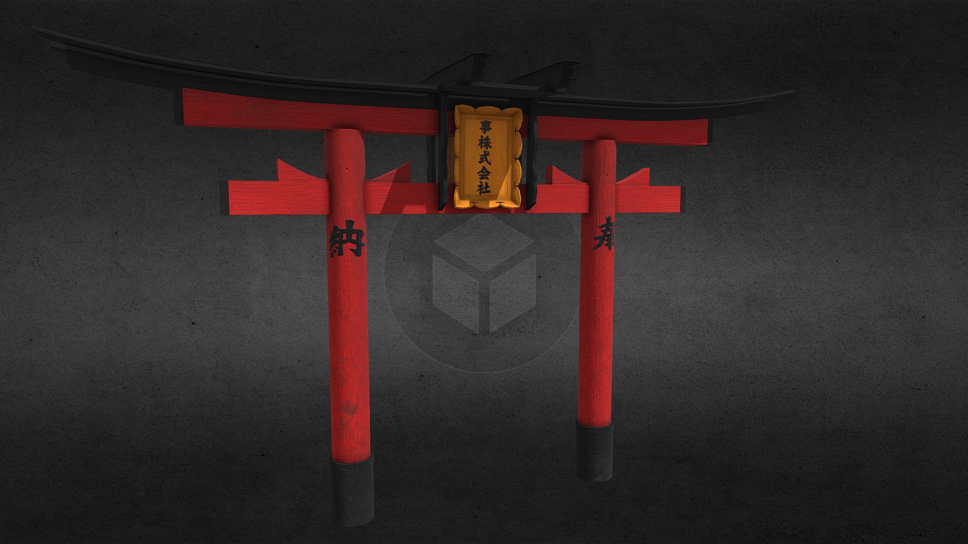 Japan Shrine Gate - Buy Royalty Free 3D model by mc477 [0c6bedc ...