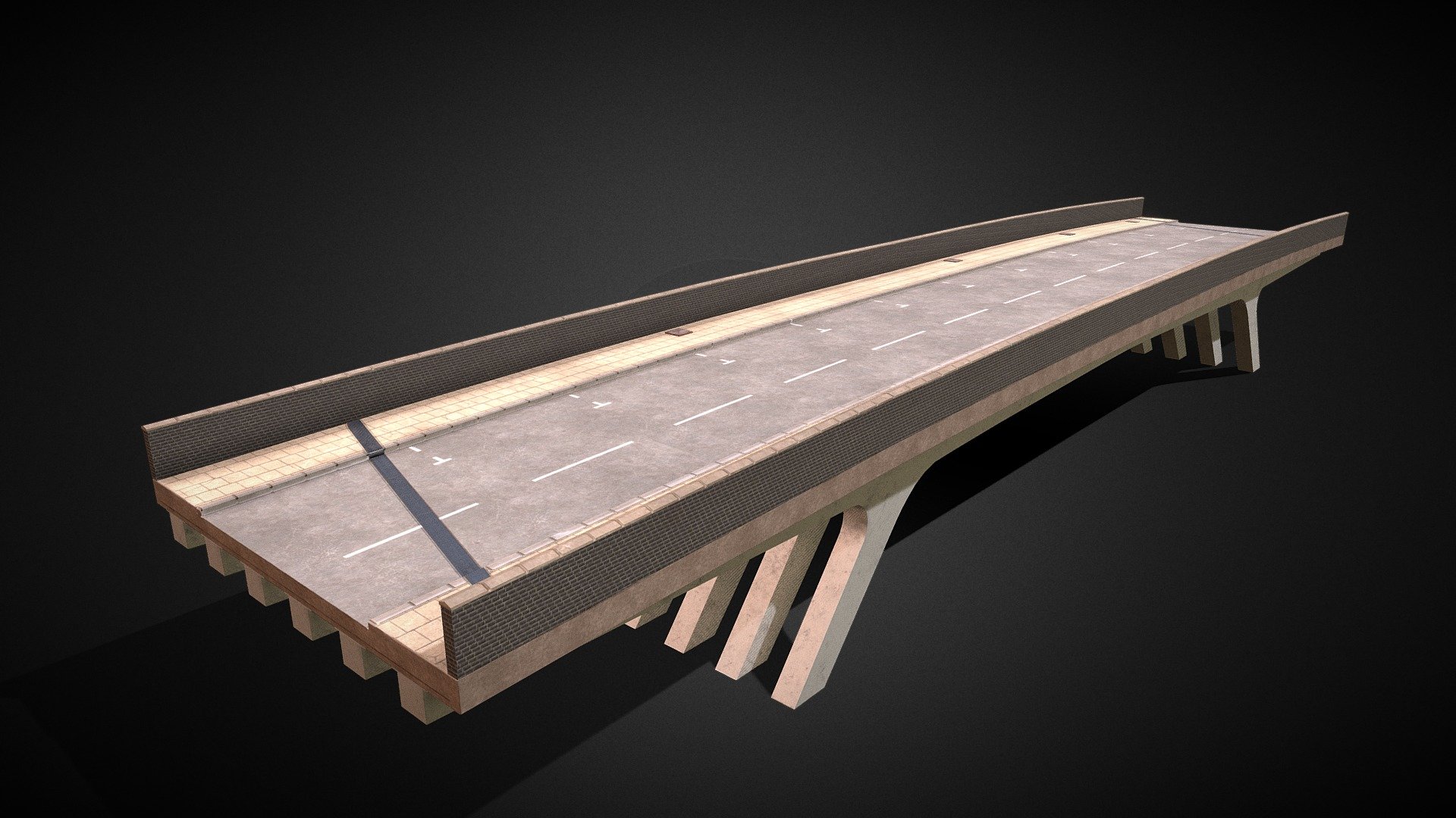 Grays Essex Bridge Low Poly - Buy Royalty Free 3D model by solid3DDD ...