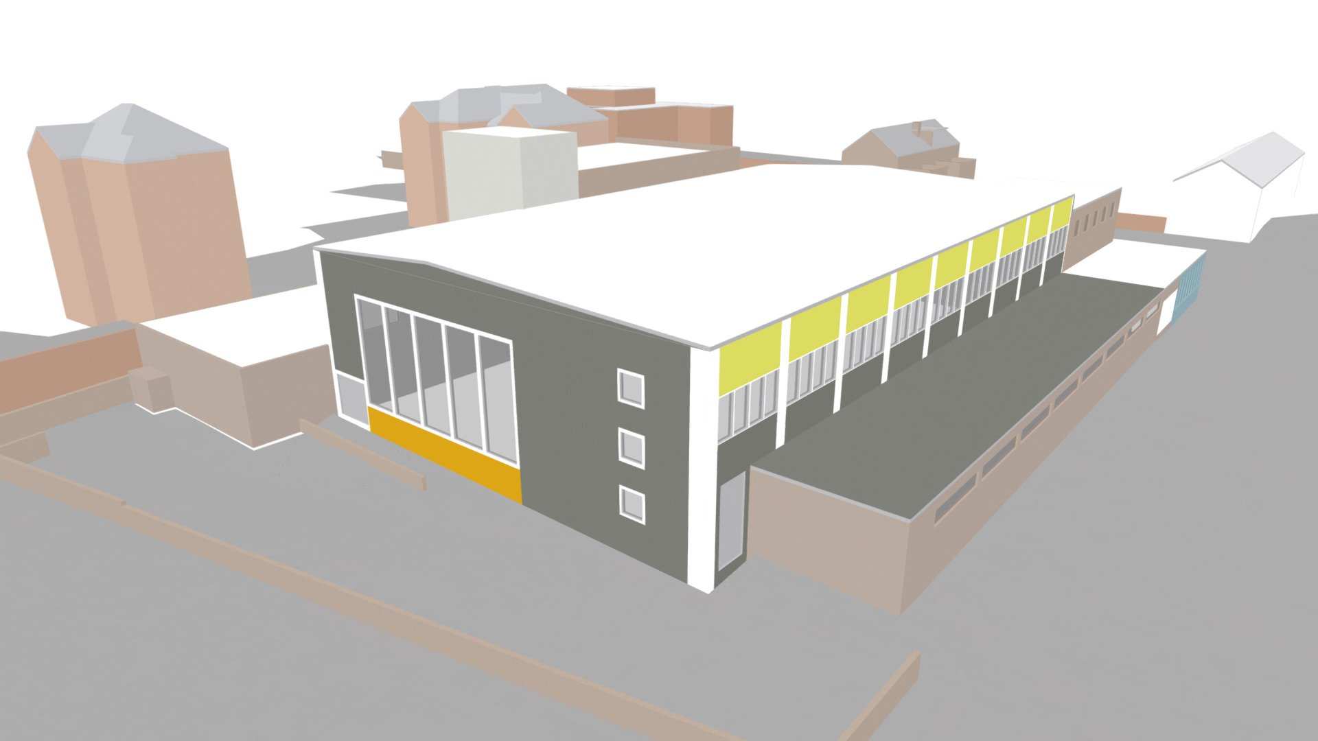 Central Swimming Pool - 3D Building Model - 3D model by SIAD Studio ...