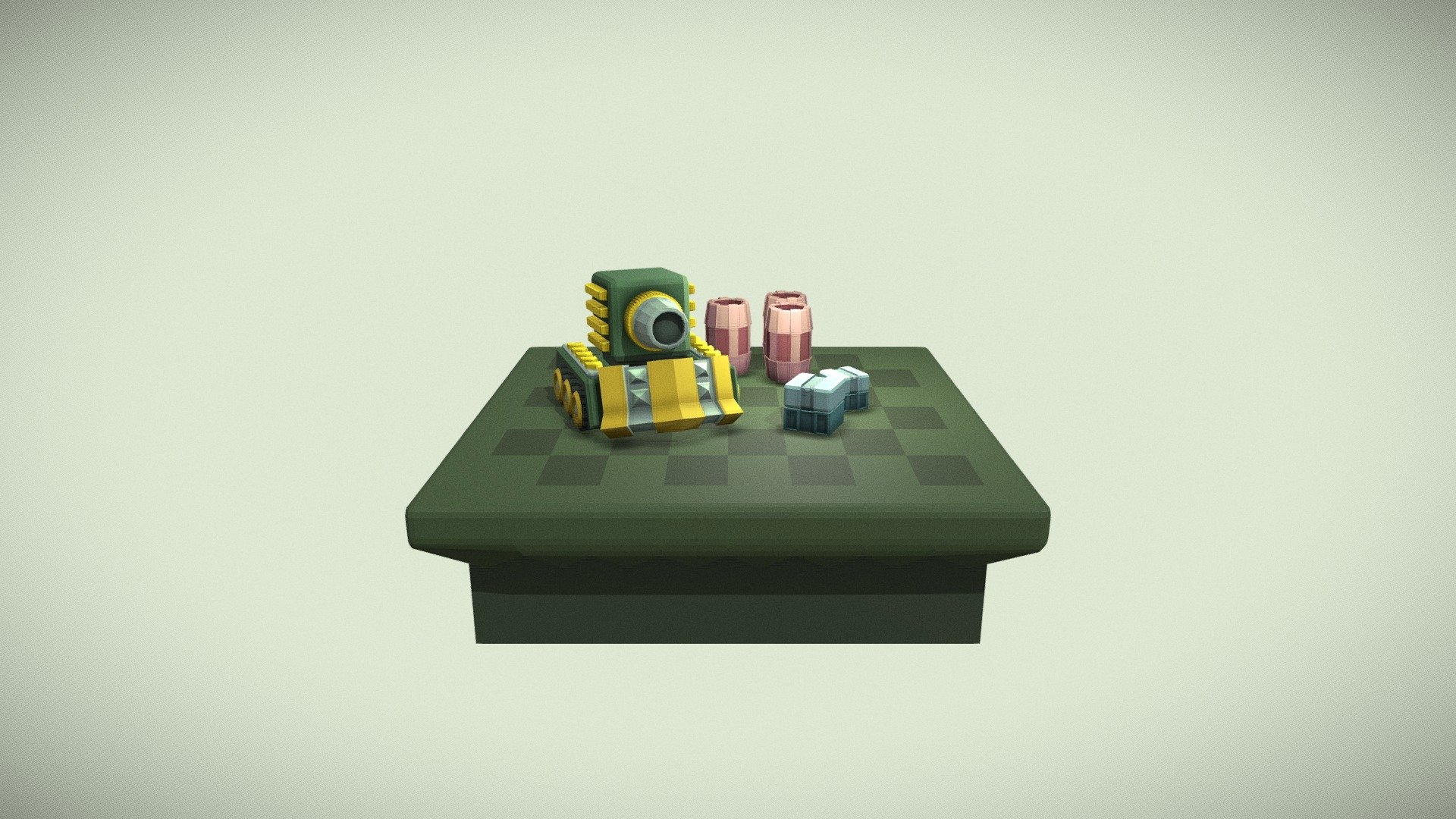 Low poly tank - Download Free 3D model by Xavi Tello (@xtello_98 ...