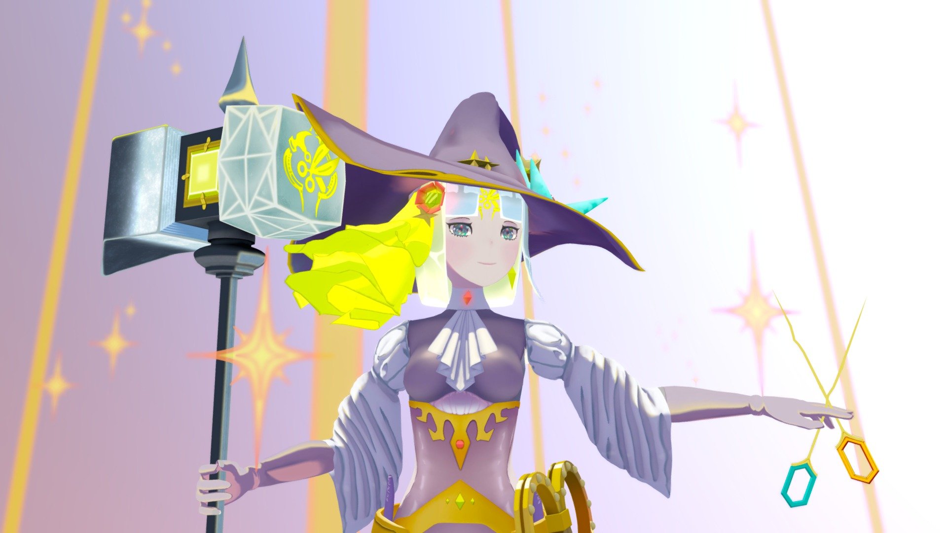 Witchcrafter Golem Aruru! (Yu-Gi-Oh!) - Download Free 3D model by Poitomo [0c7246d] - Sketchfab