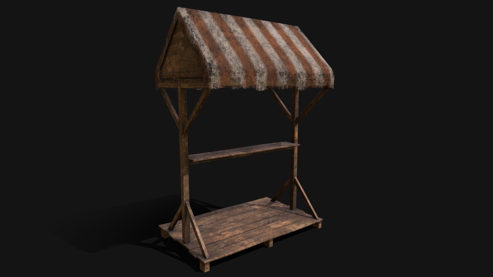 Medieval Market Stand - Buy Royalty Free 3D model by Clockwork ...