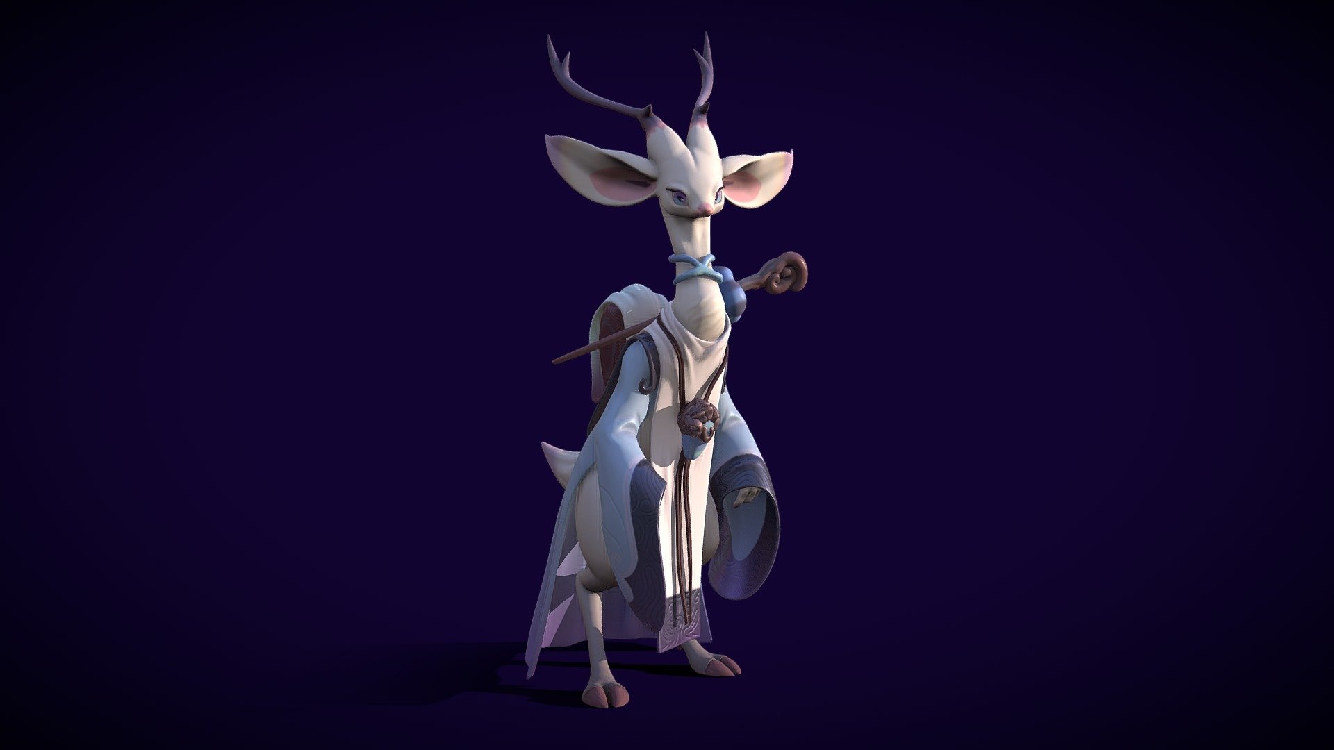 Stylized Creation - Deer - 3D model by Duhan Bas (@duhanbas) [0c778e2 ...