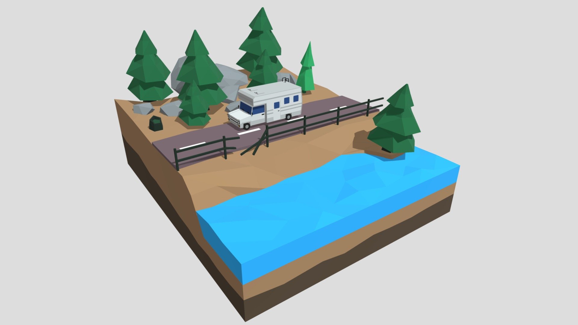 Forest | Blender Lowpoly Isometric - Download Free 3D model by ...