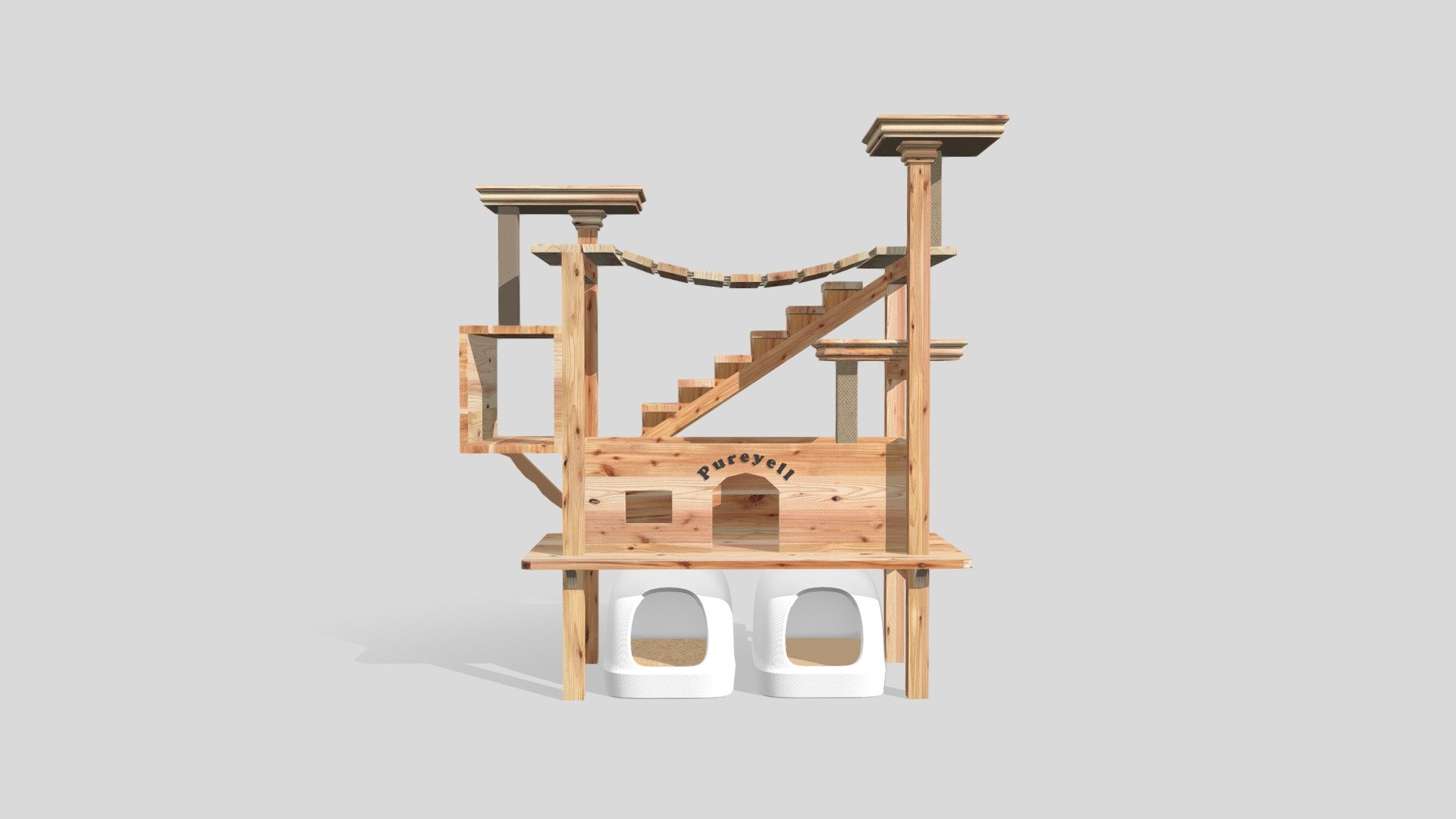 Cat_tower - 3D model by SMOL [0c7a6b5] - Sketchfab
