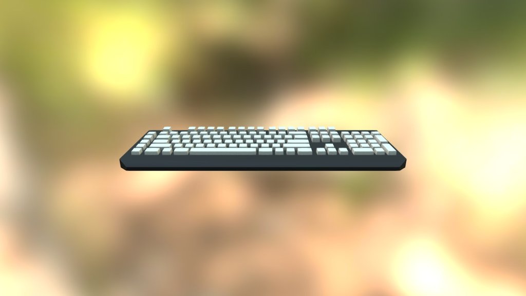 Keyboard - 3D model by dainwareing [0c7ba19] - Sketchfab