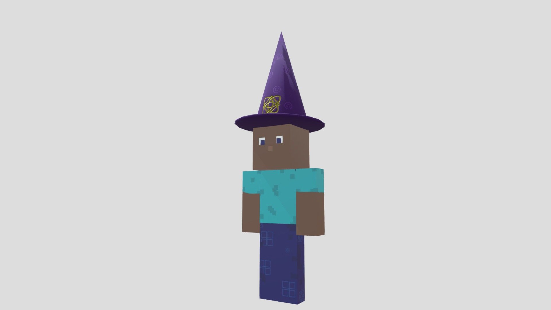 Steve the Minecraft Wizard - 3D model by Clarinewt [0c7d101] - Sketchfab