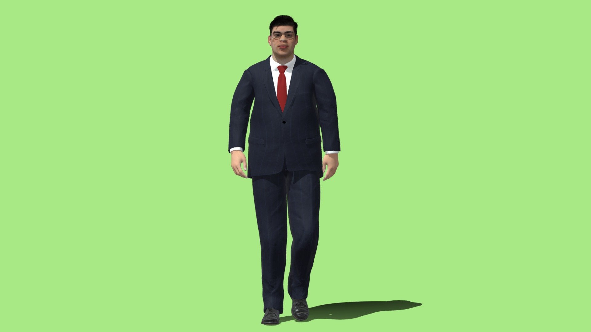 Fat Businessman walking - 3D model by 3dpassion.net [0c7d6e1] - Sketchfab